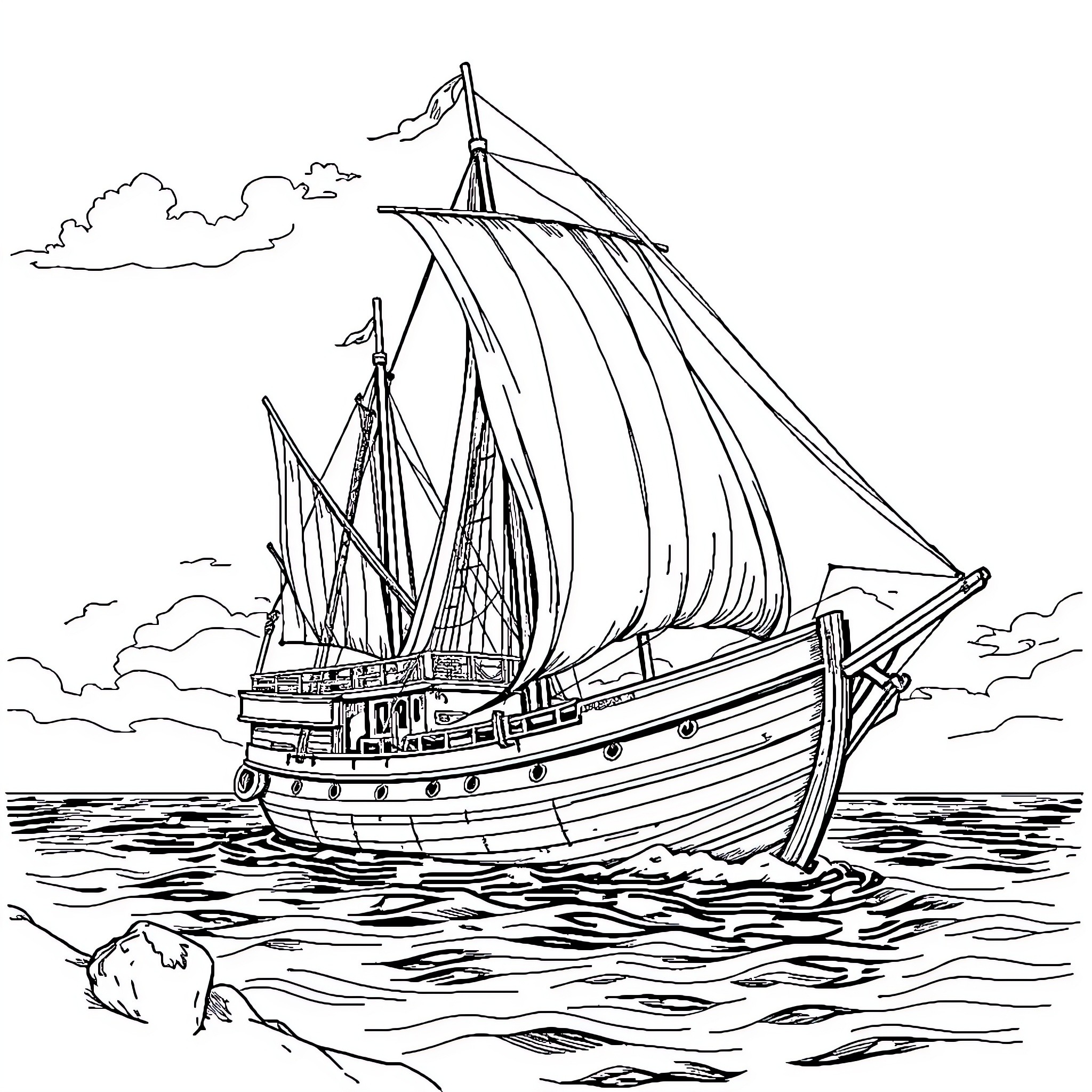 Best Ship Coloring Pages (Free Printable PDF)