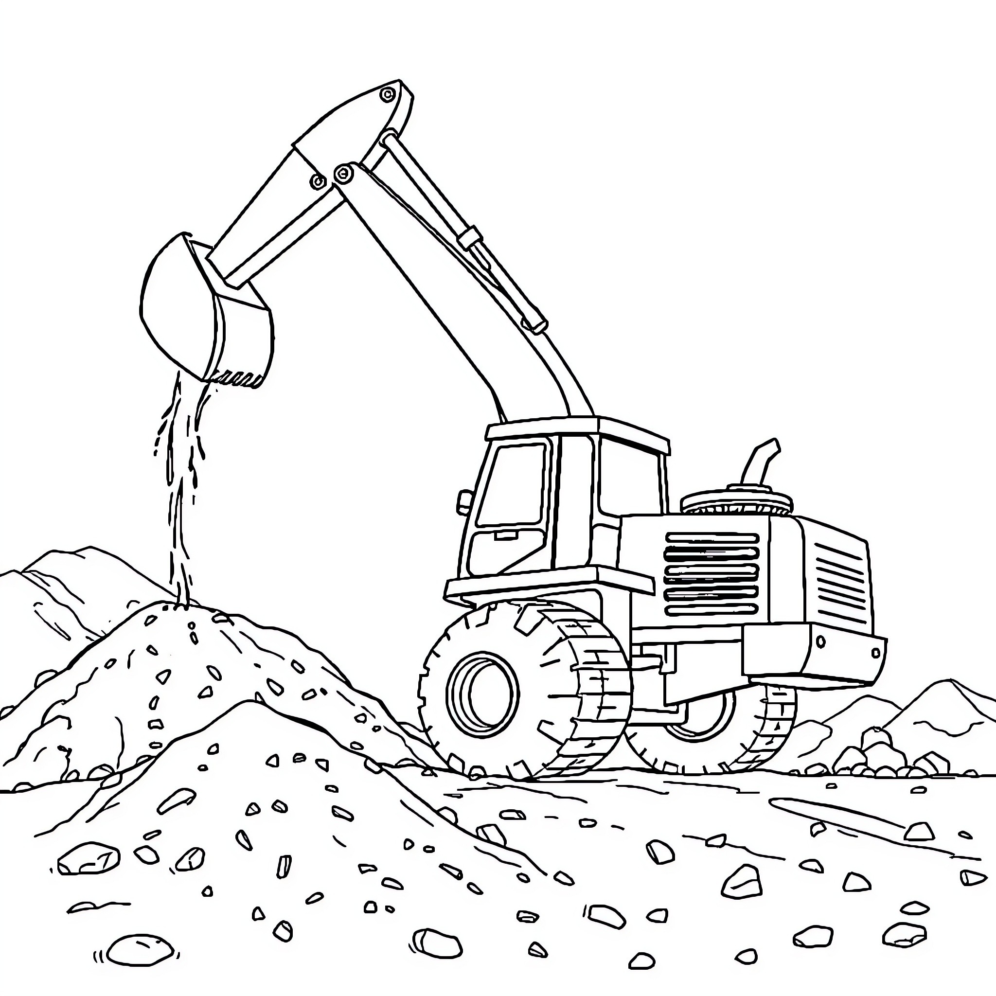 Best Digger Coloring Pages (Free Printable PDF)