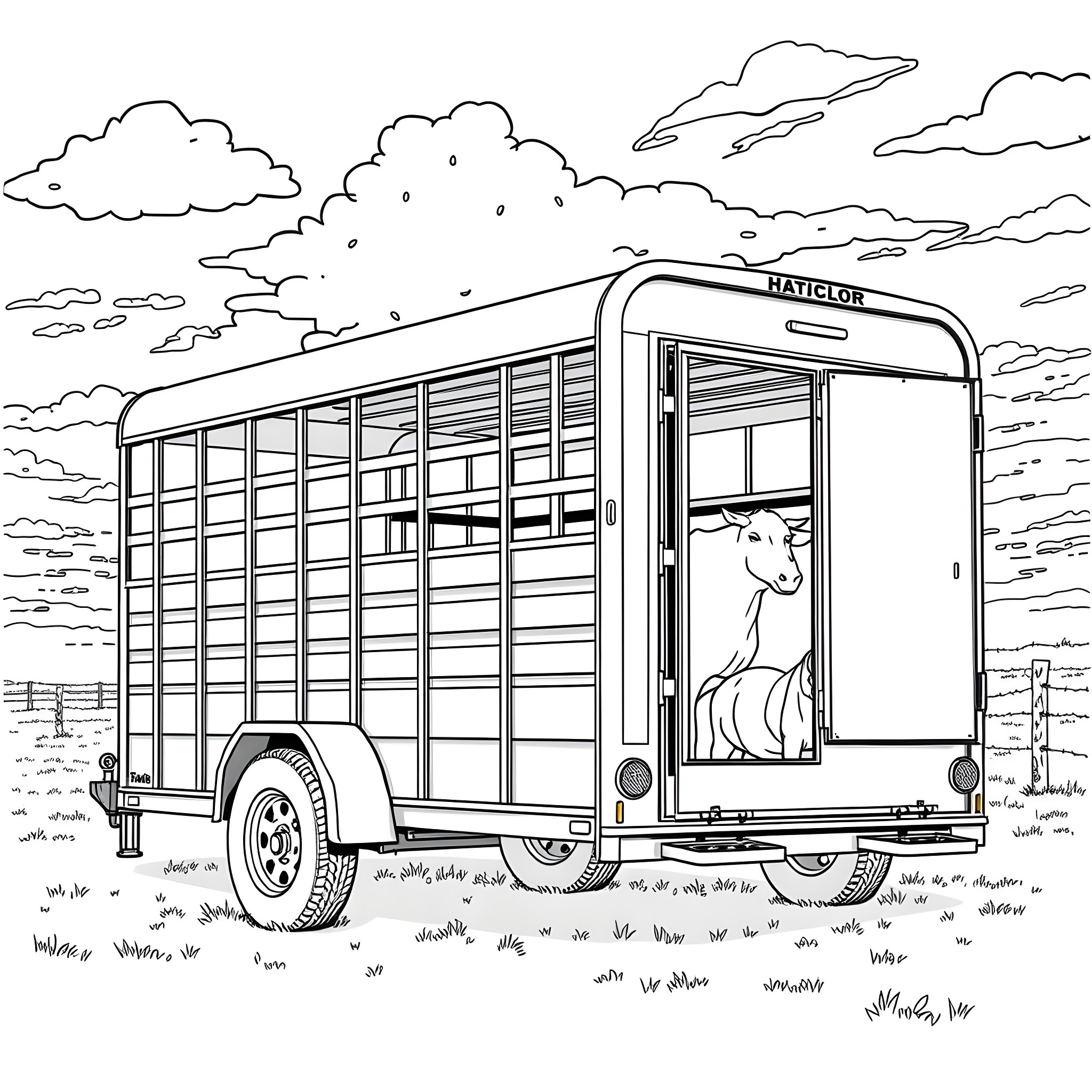 Best Trailer Coloring Pages (Free Printable PDF)