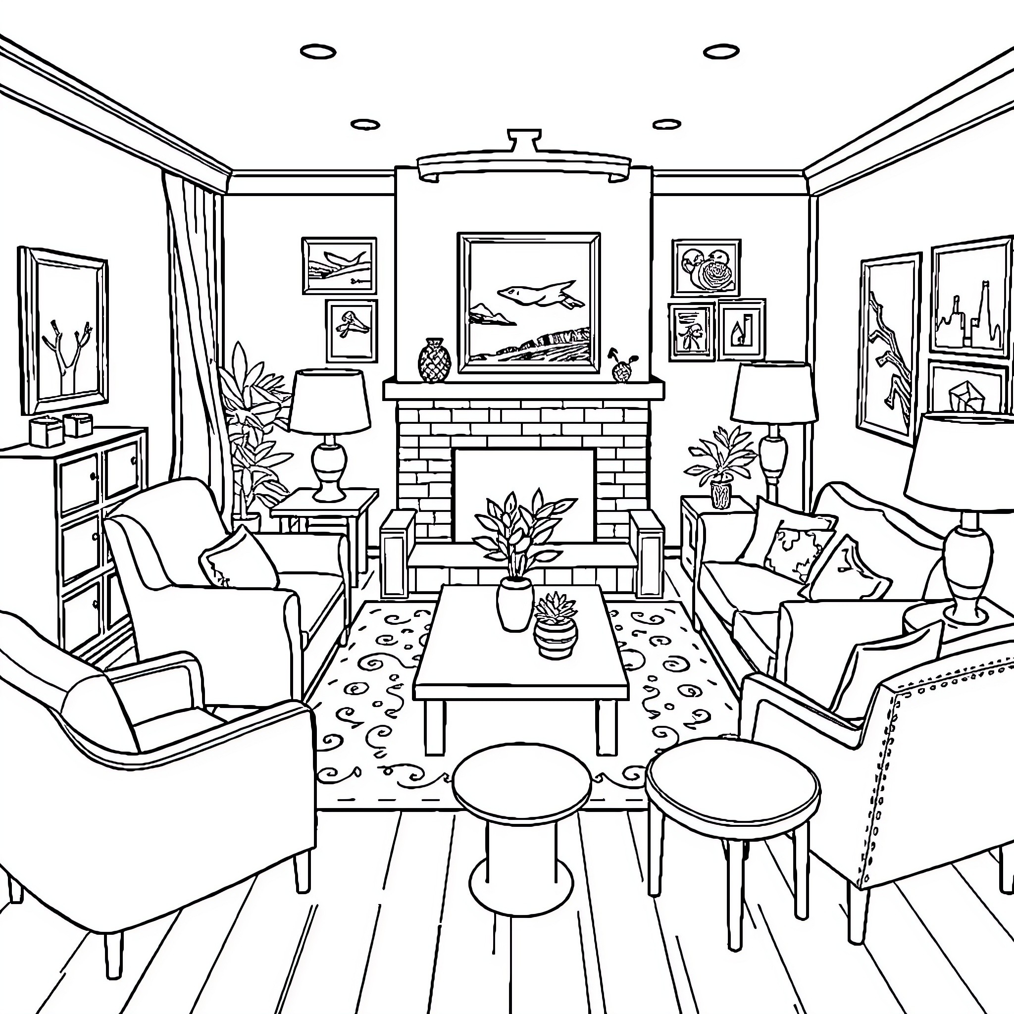 Best Furniture Coloring Pages (Free Printable PDF)