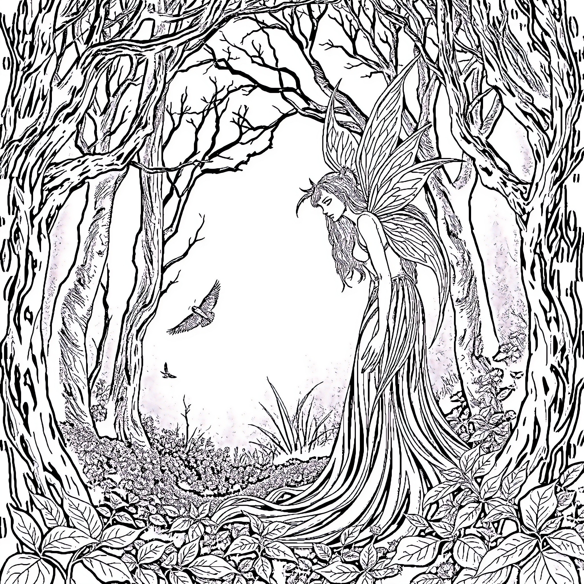 Best Fae Coloring Pages (Free Printable PDF)