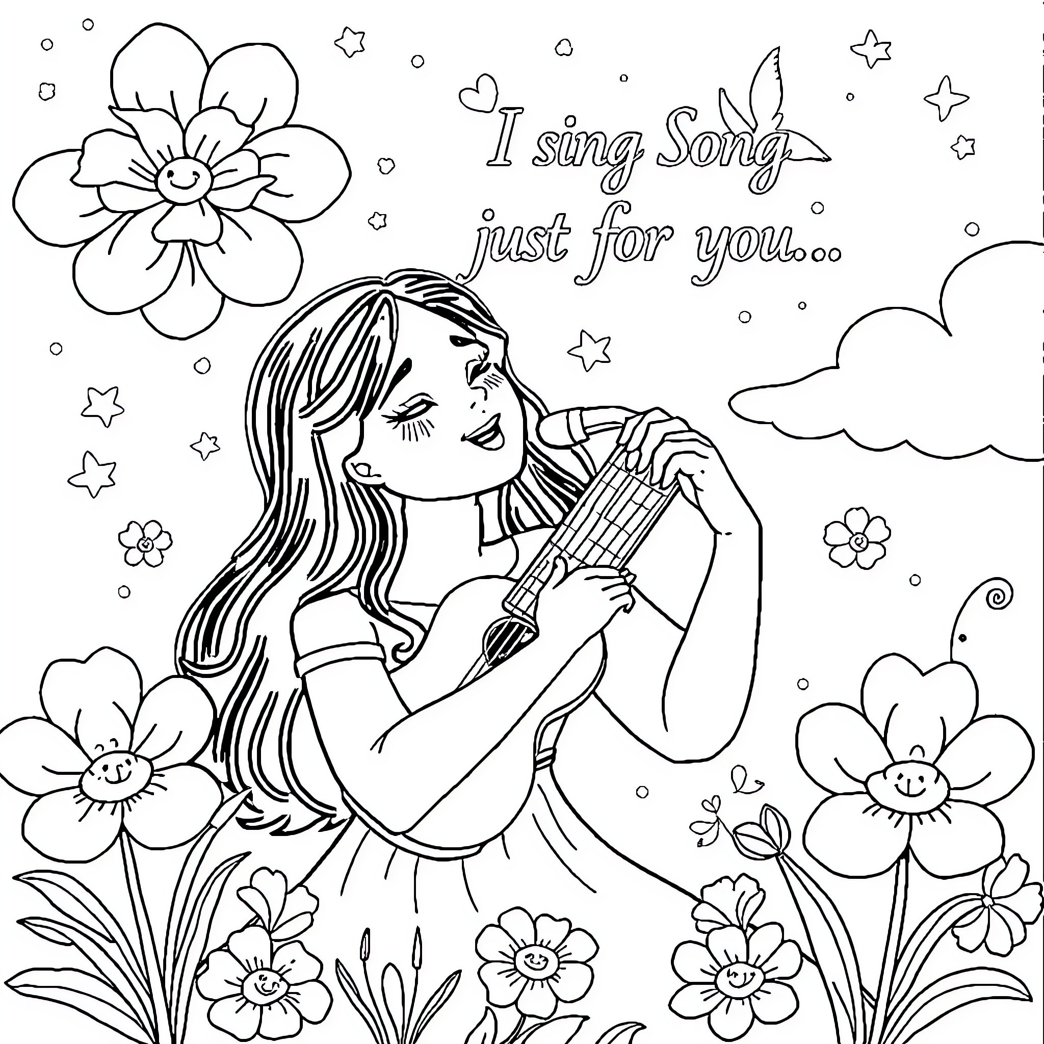 3 Best Song Coloring Pages (Free Printable PDFs)