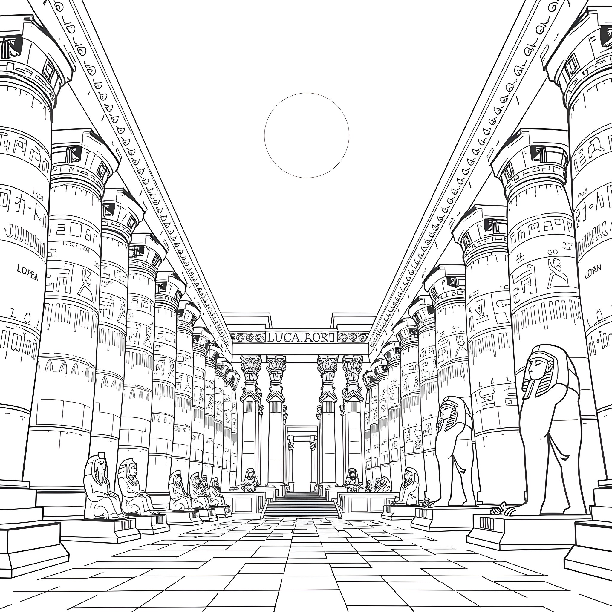 1 Best Luxor Coloring Pages (Free Printable PDFs)