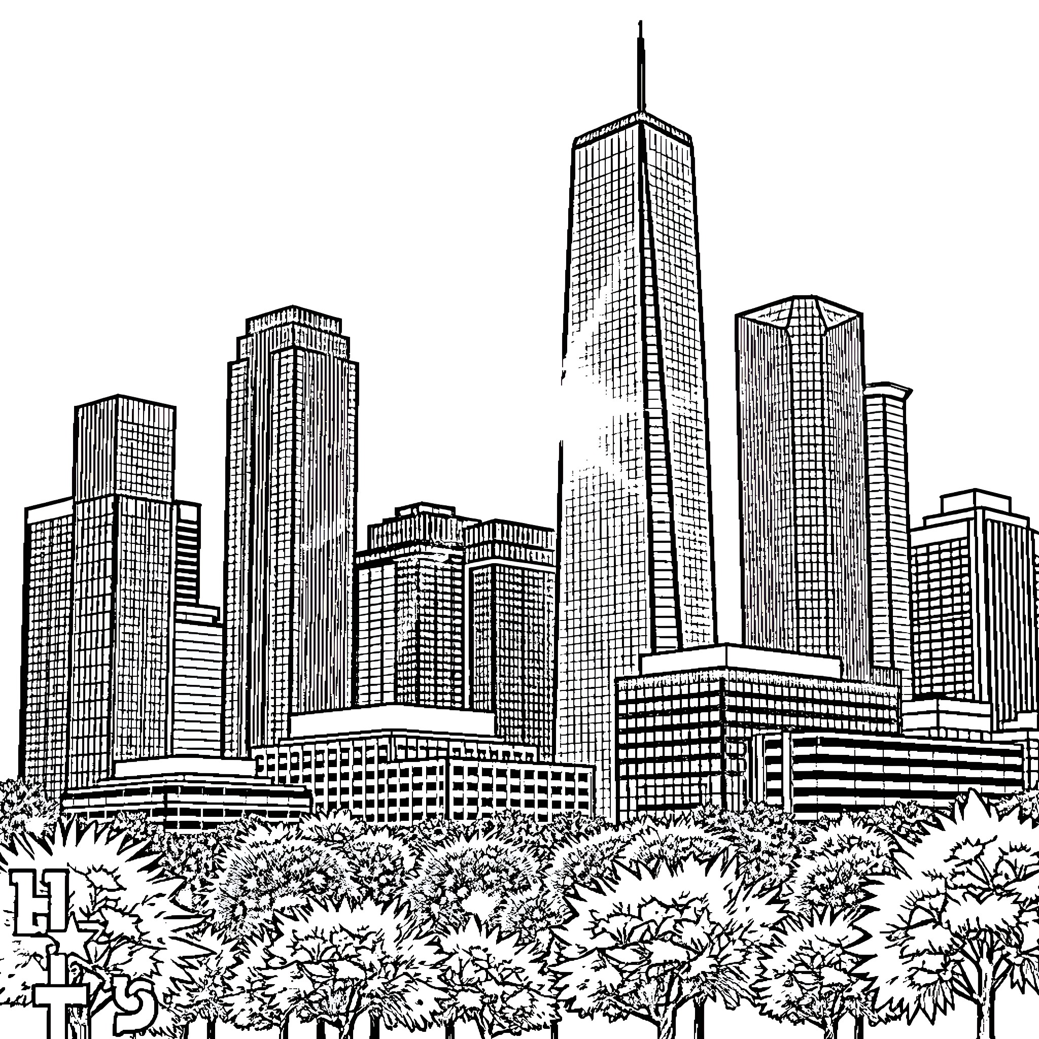 Best Skyline Coloring Pages (Free Printable PDF)