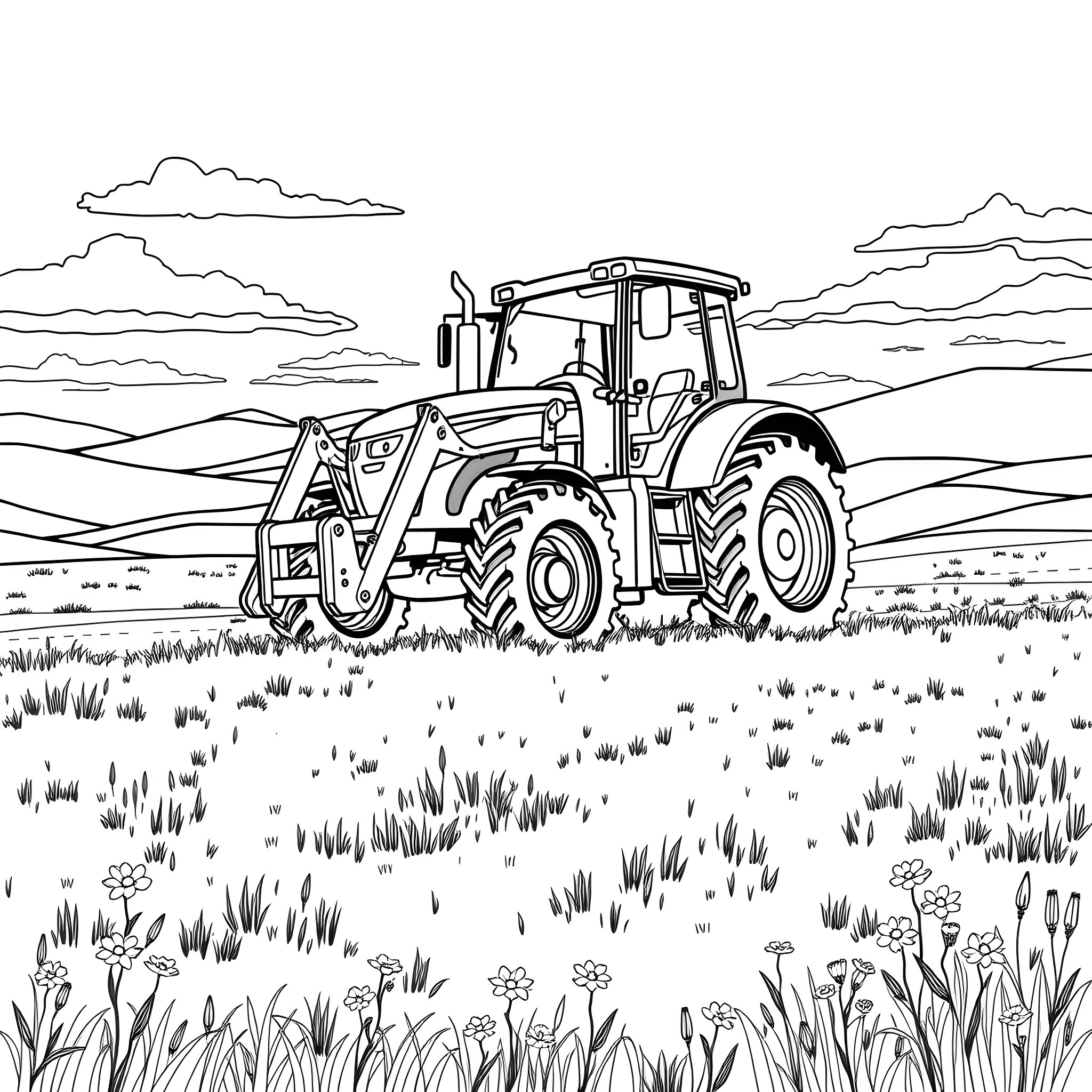 207 Best Tractor Coloring Pages (Free Printable PDFs)