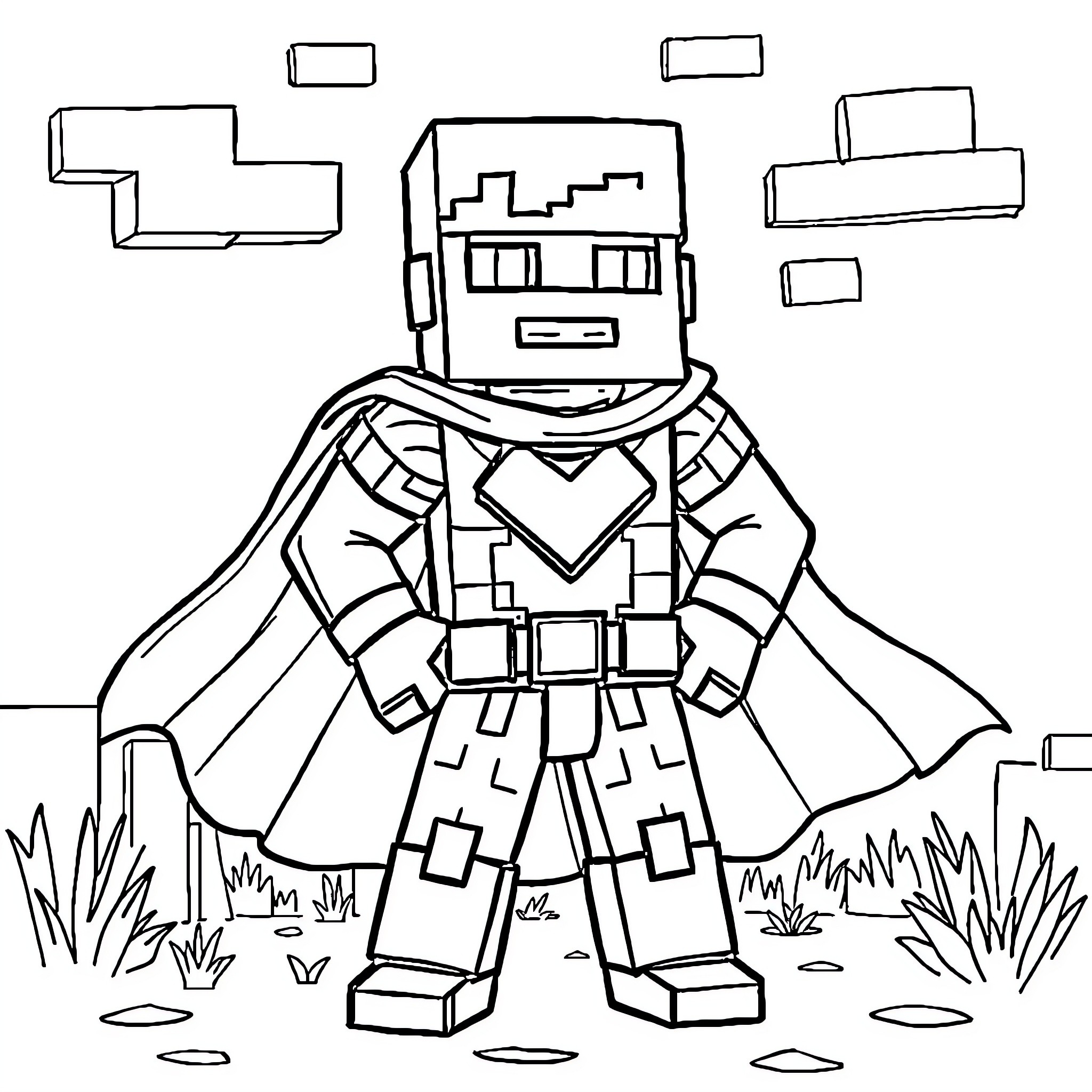 Best Minecraft Superhero Coloring Pages (Free Printable PDF)