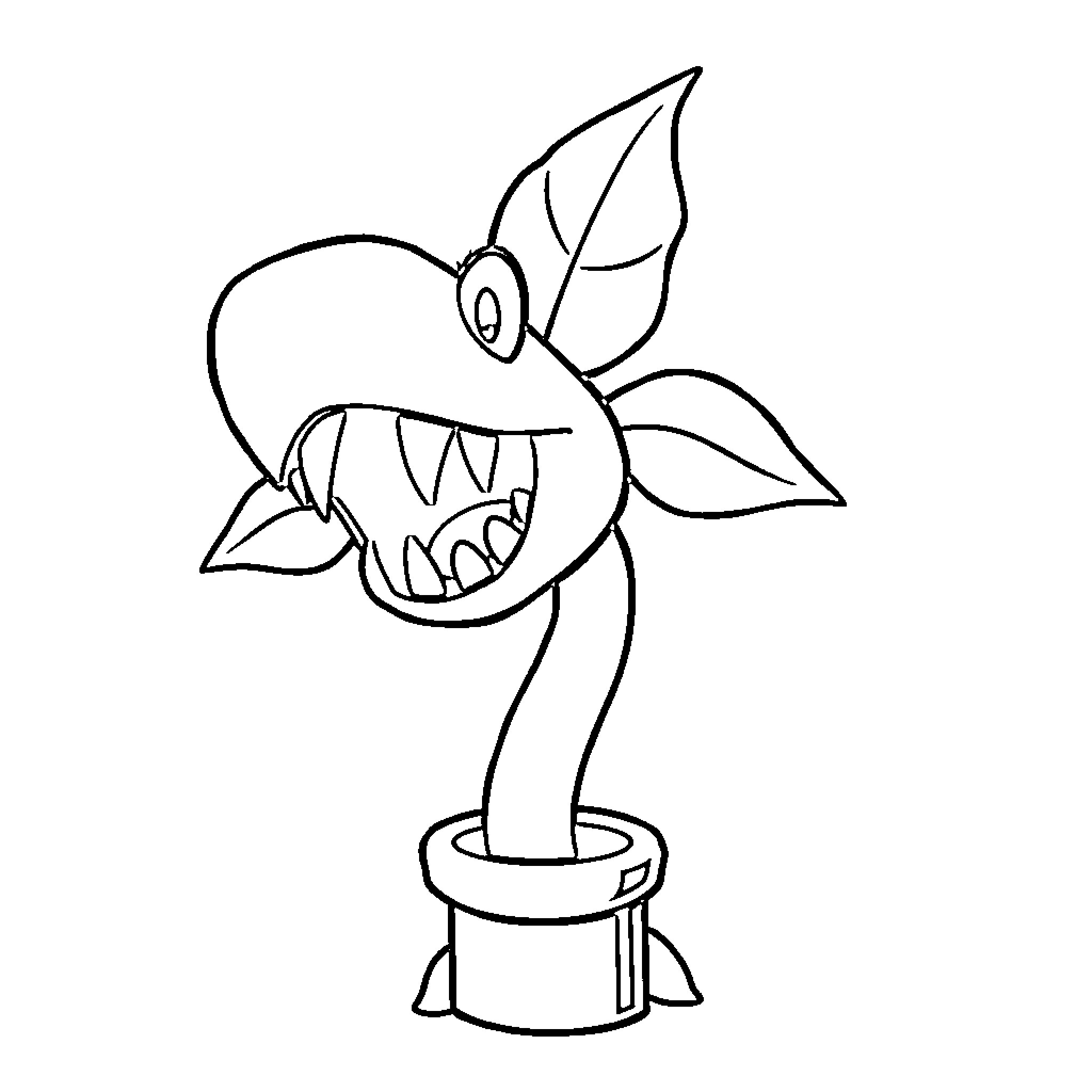 Best Piranha Plant Coloring Pages (Free Printable PDF)