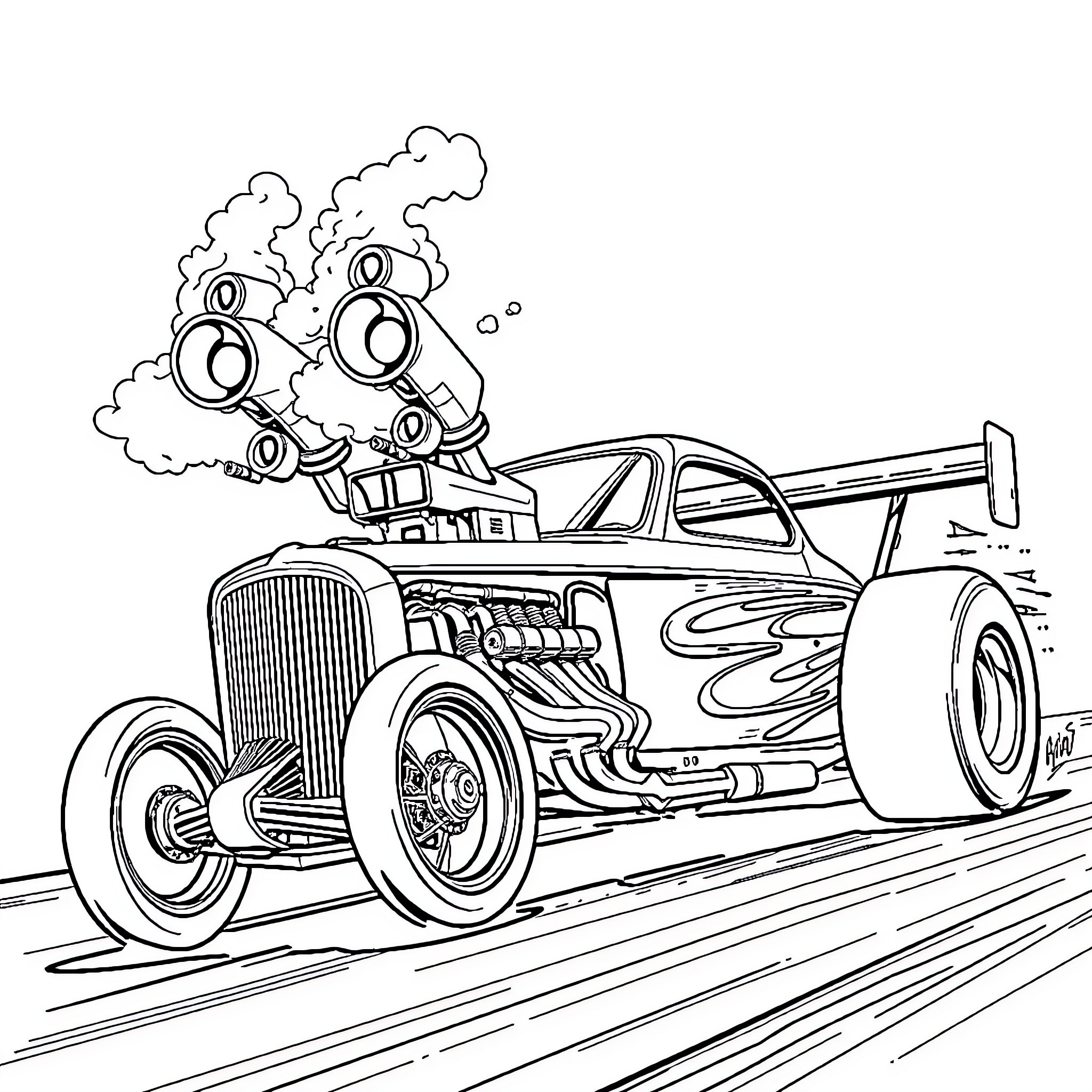 7 Best Dragster Coloring Pages (Free Printable PDFs)