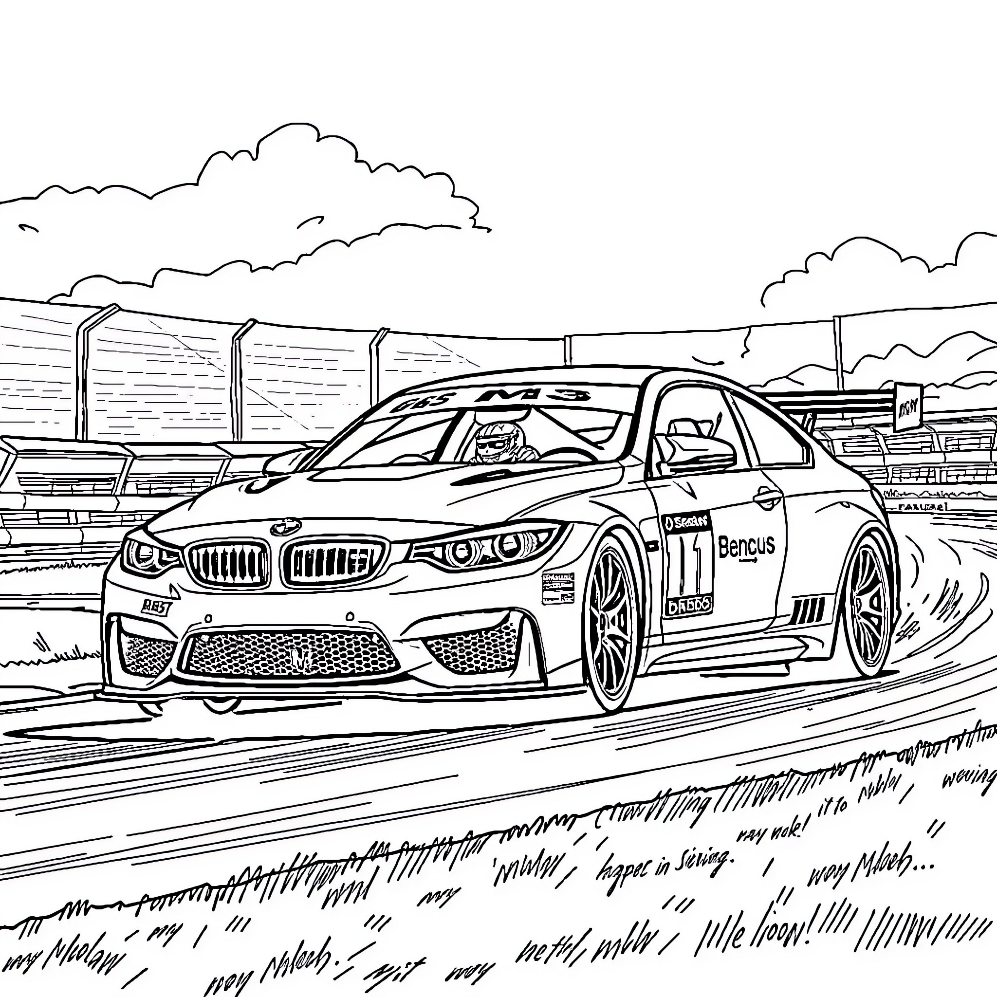 Best BMW M3 Coloring Pages (Free Printable PDF)
