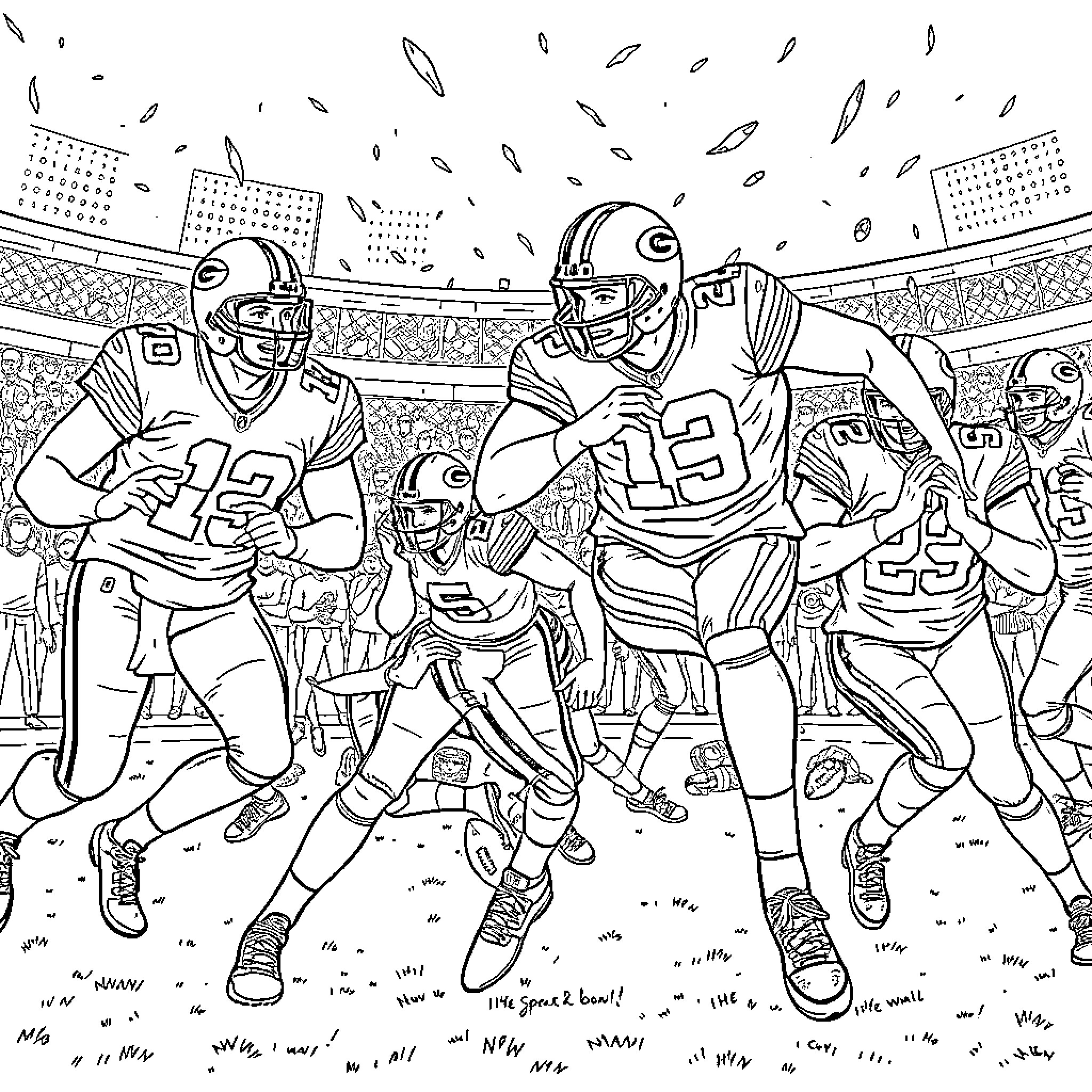 Best Green Bay Packers Coloring Pages (Free Printable PDF)