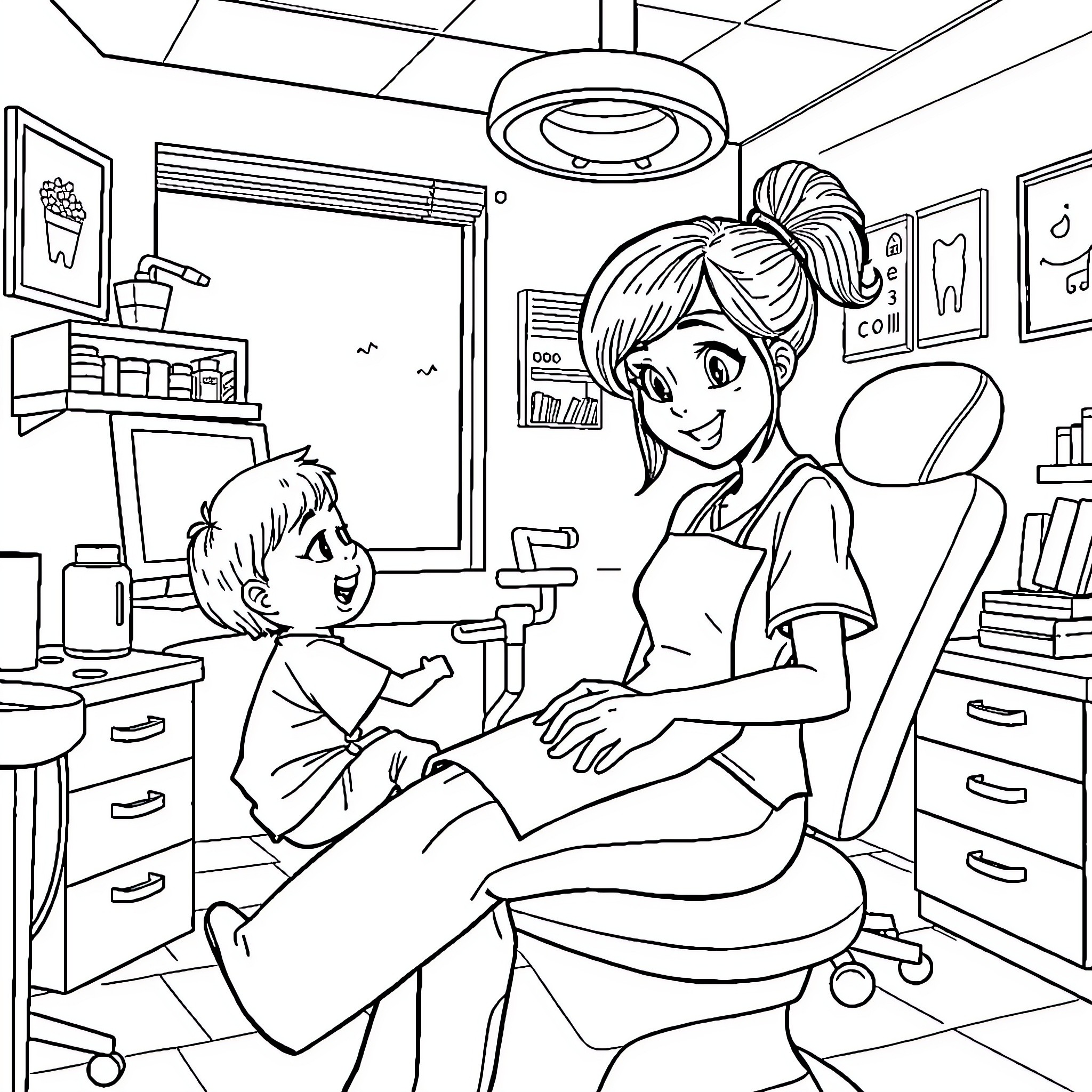 2 Best Dental Assistant Coloring Pages (Free Printable PDFs)