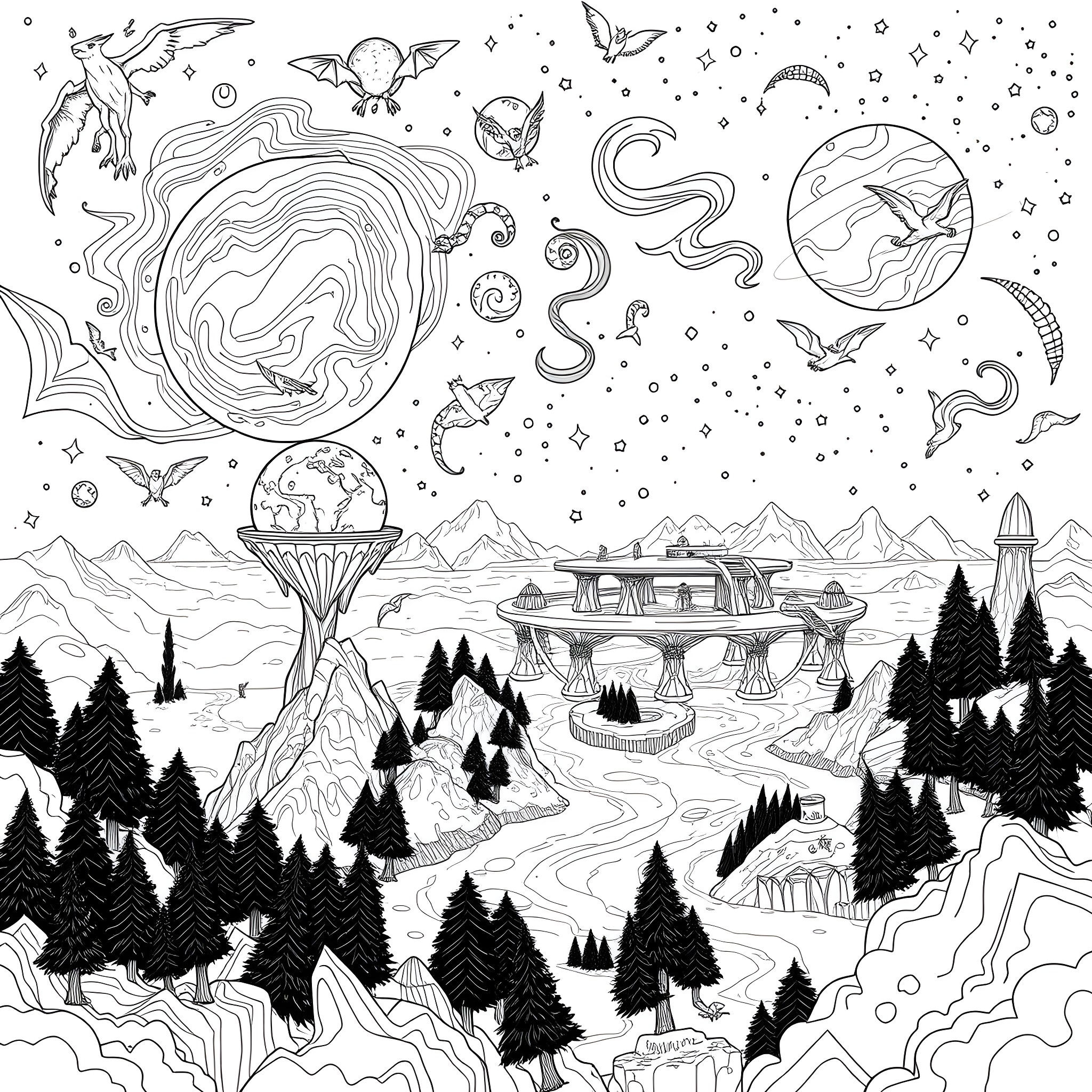 Best Galaxy Coloring Pages (Free Printable PDF)