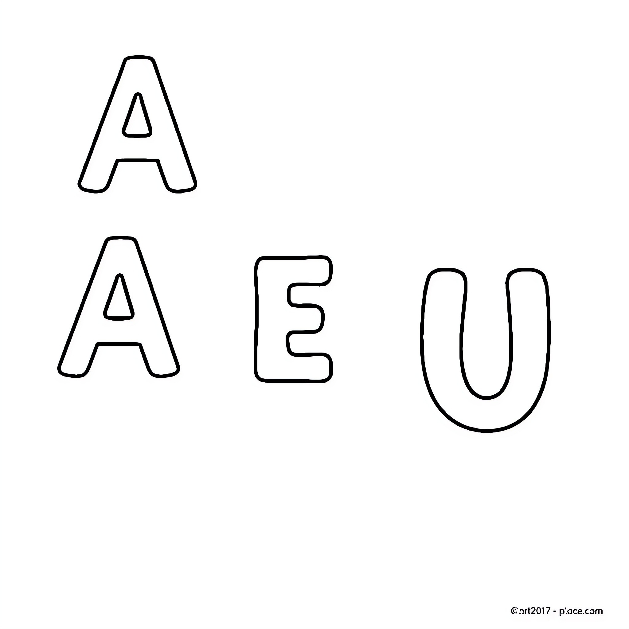 Best Vowel Coloring Pages (Free Printable PDF)