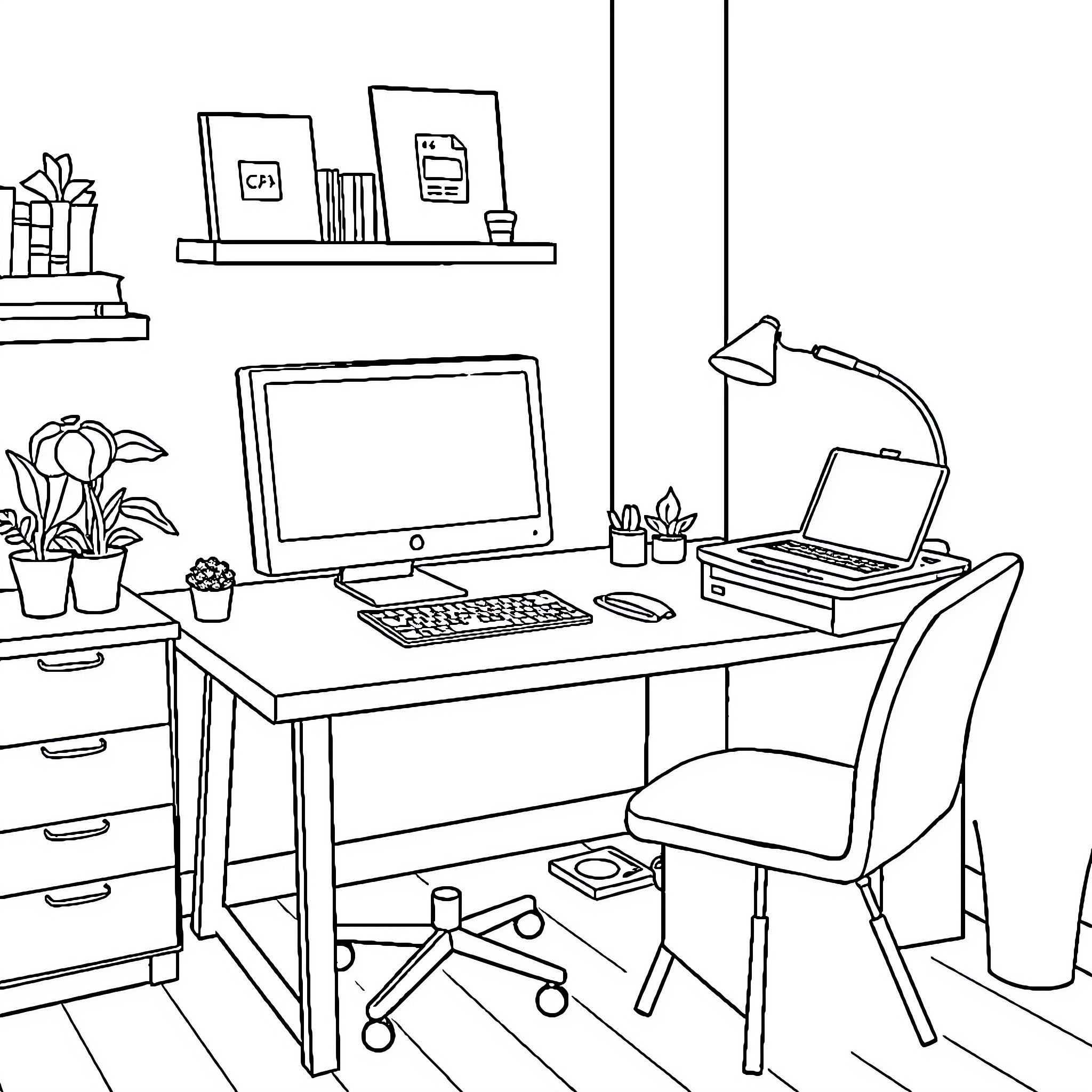 Best Office Coloring Pages (Free Printable PDF)