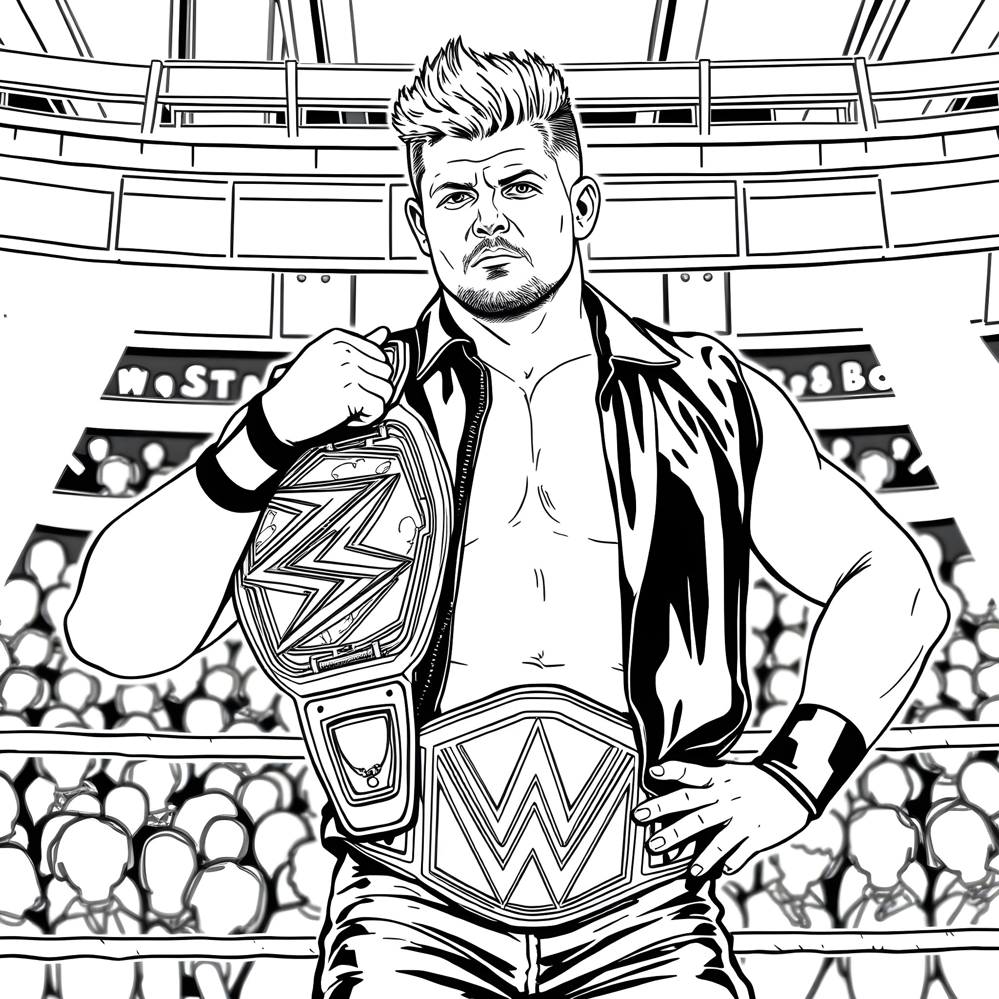 Best Cody Rhodes Coloring Pages (Free Printable PDF)