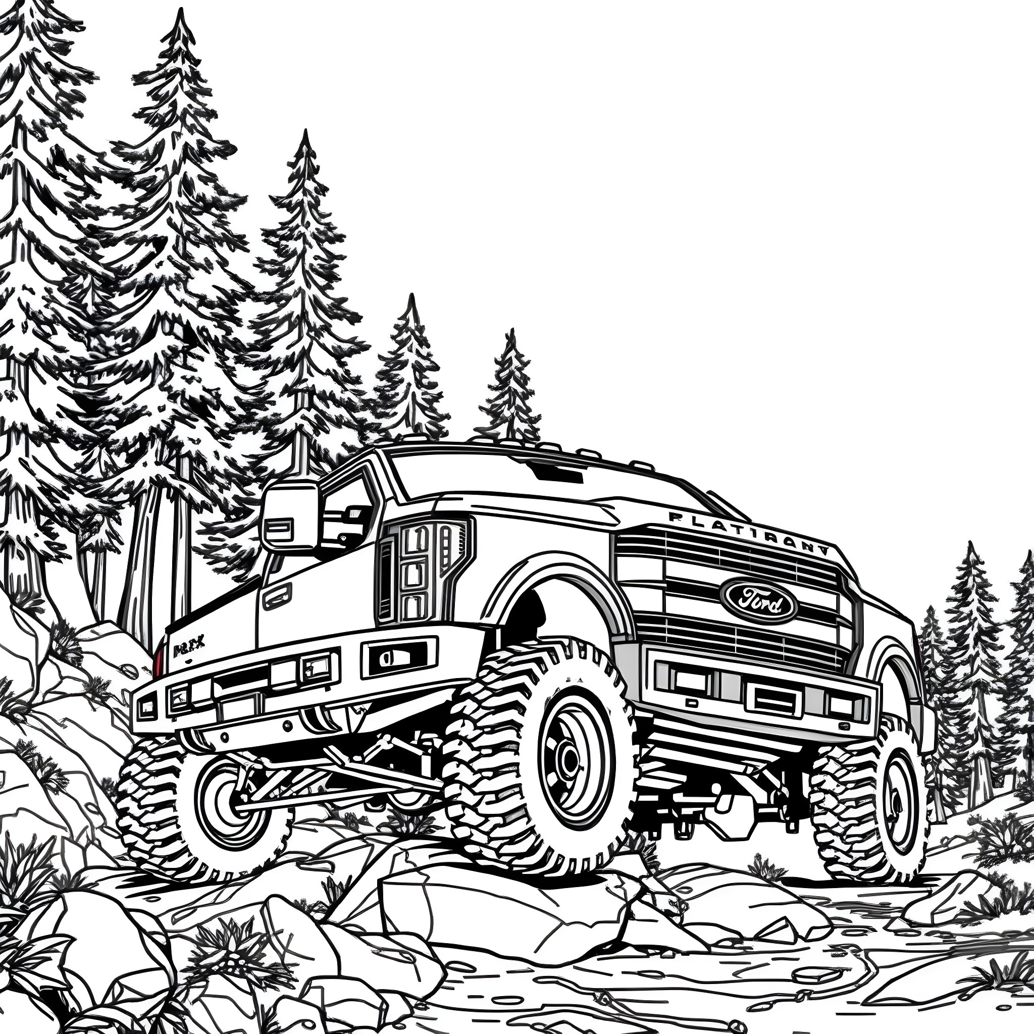 Best Ford F250 Coloring Pages (Free Printable PDF)