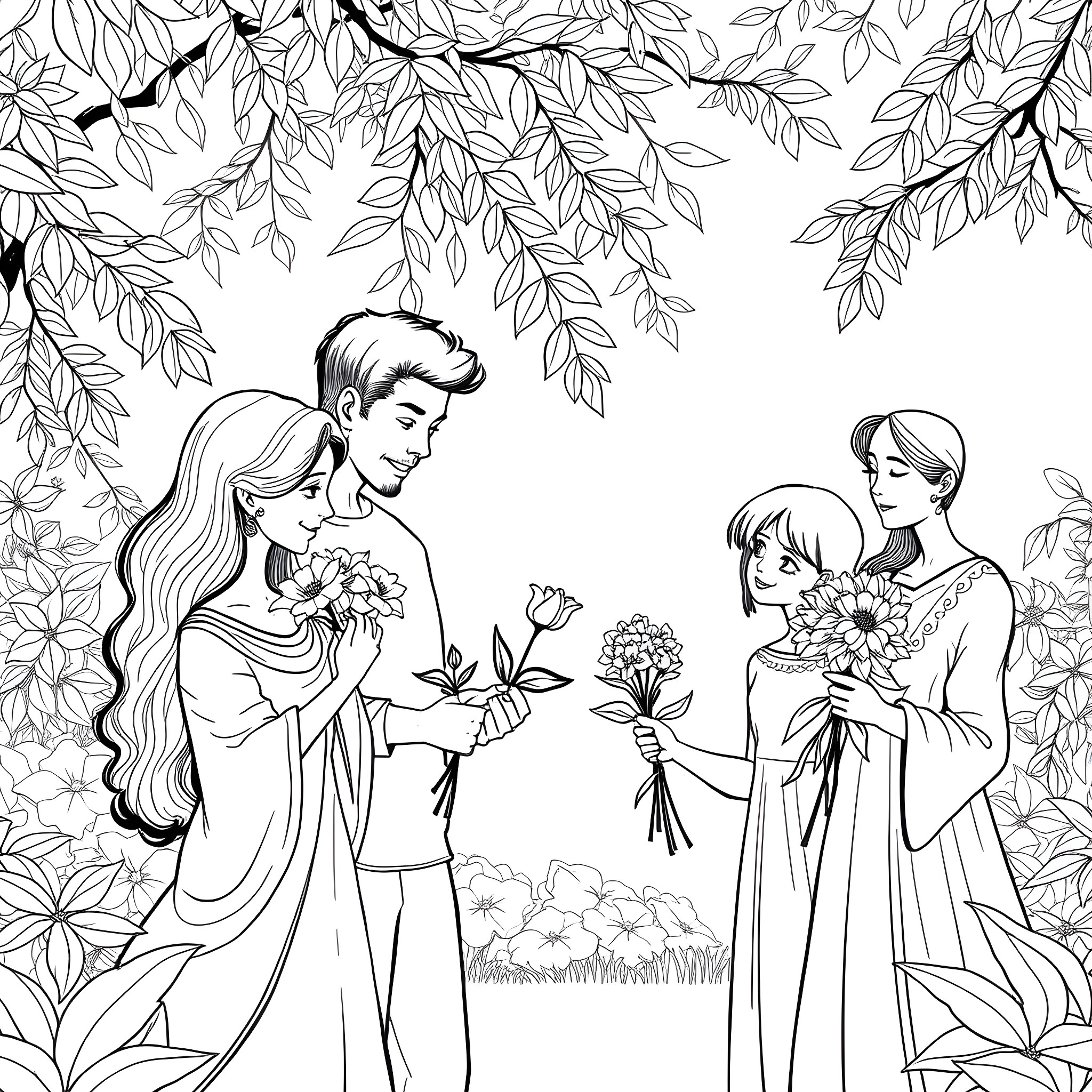 254 Best Family Coloring Pages (Free Printable PDFs)