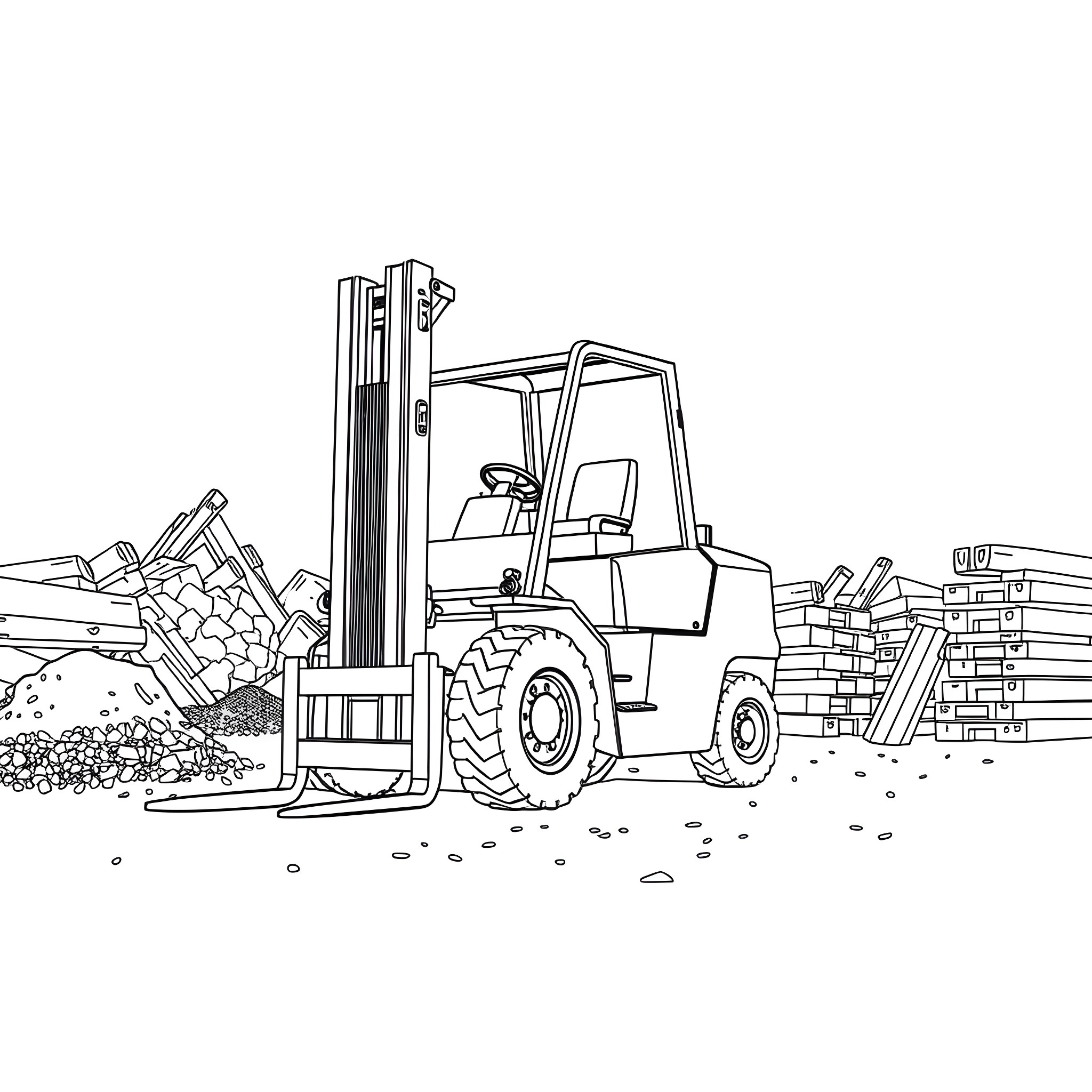 5 Best Forklift Coloring Pages (Free Printable PDFs)