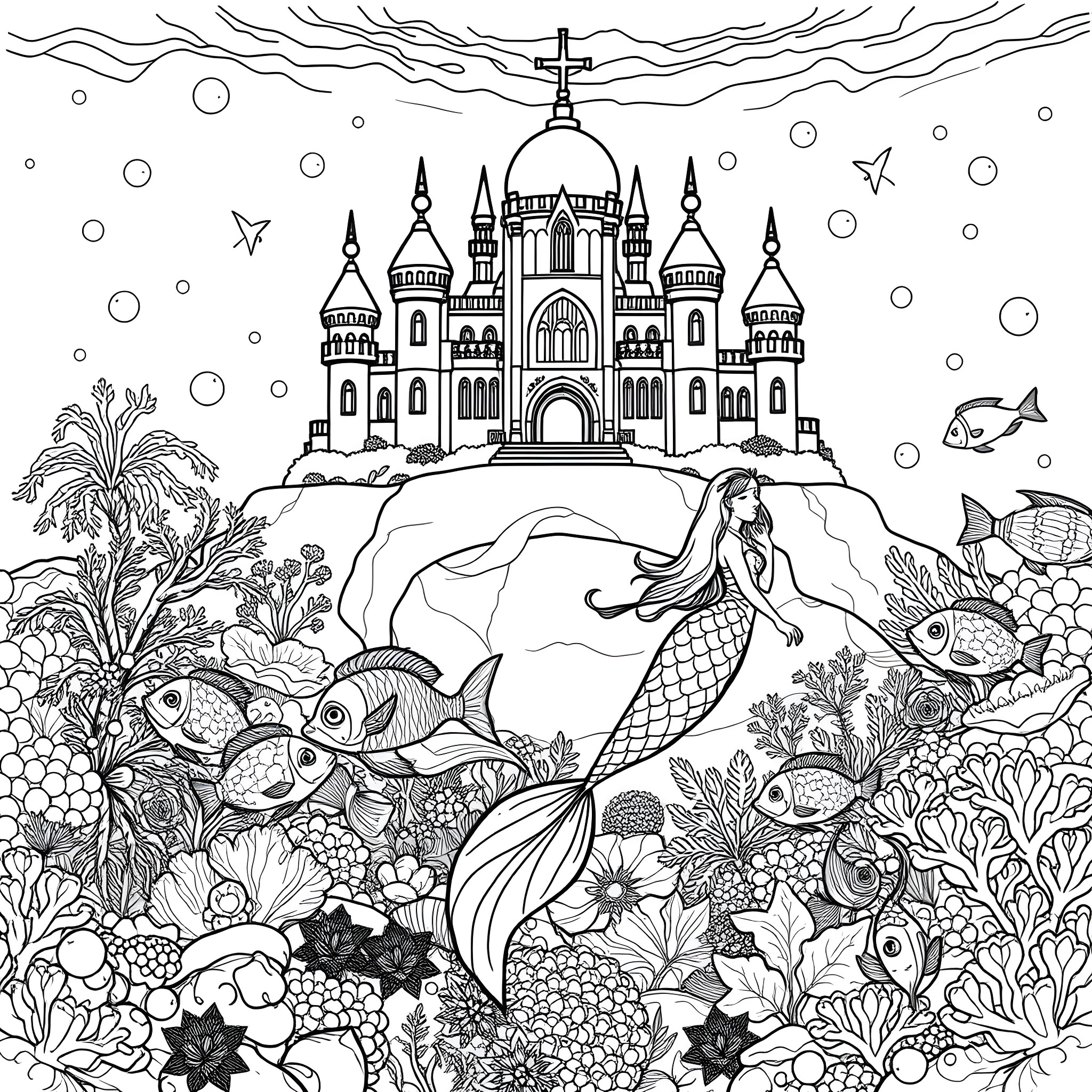 203 Best Mermaid Coloring Pages (Free Printable PDFs)