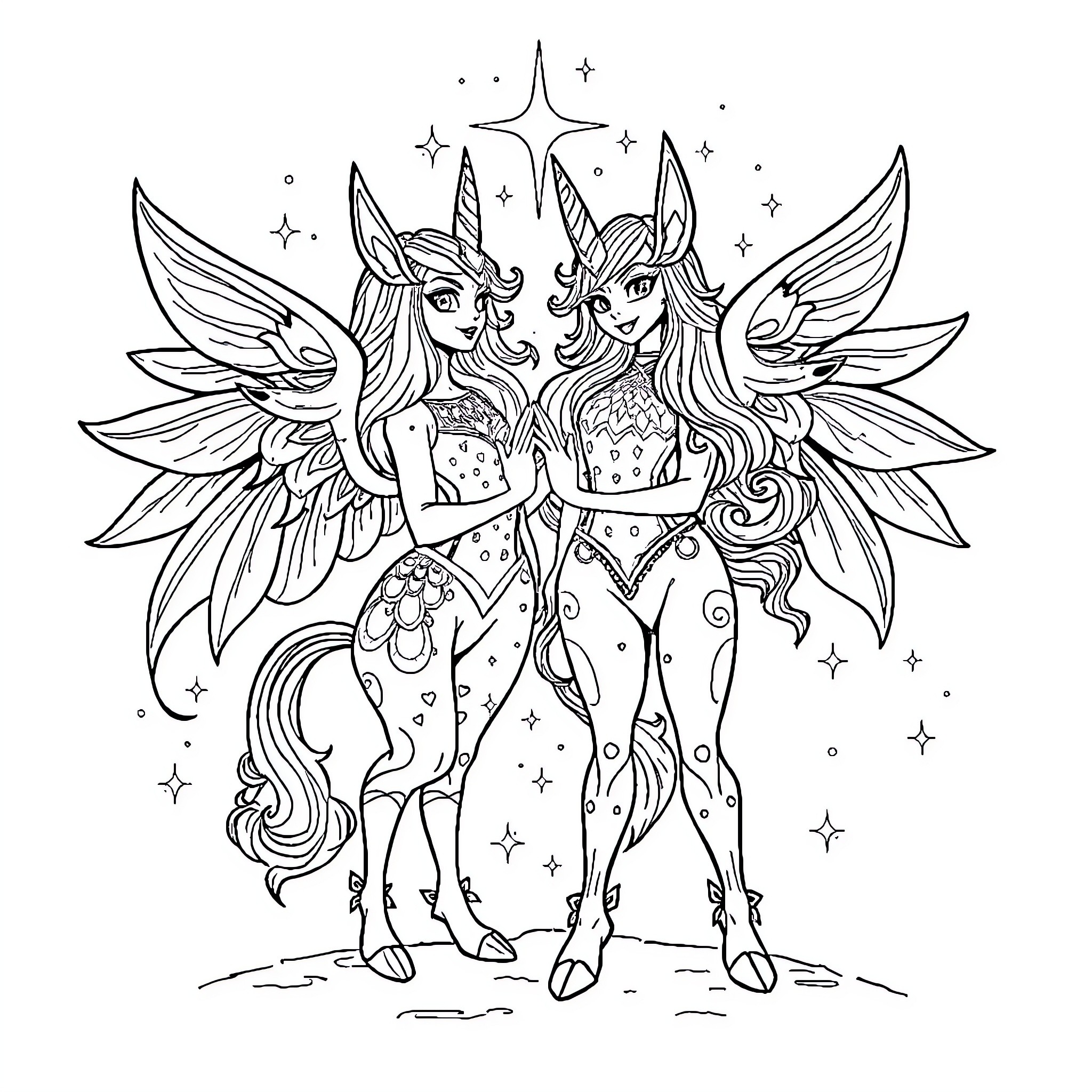 Best Huntrix Coloring Pages (Free Printable PDF)