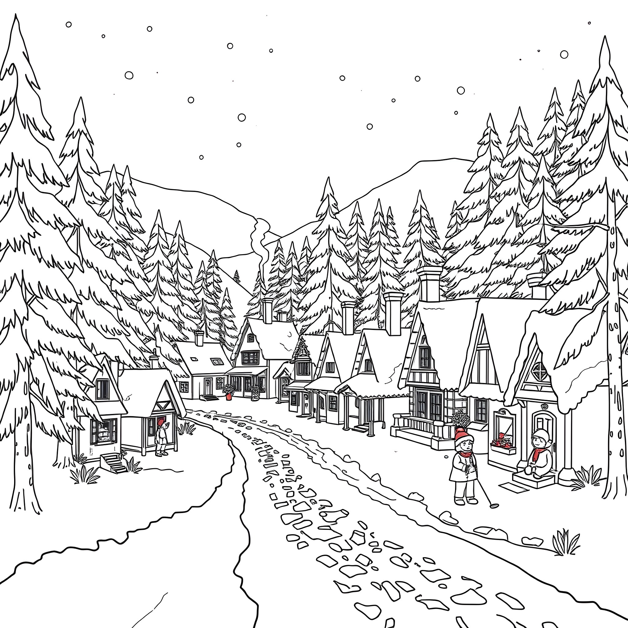 Best Village Coloring Pages (Free Printable PDF)