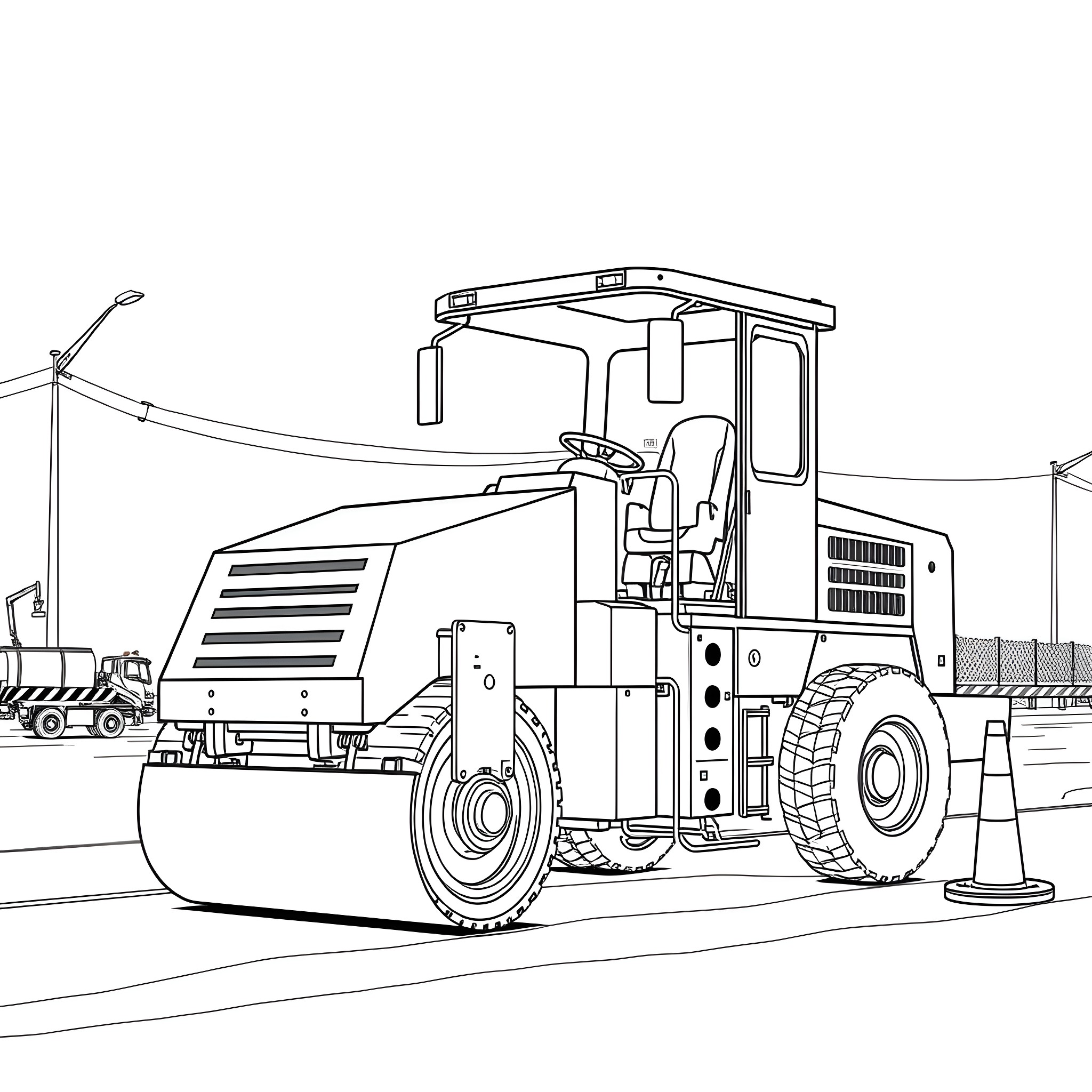 Best Asphalt Paver Coloring Pages (Free Printable PDF)