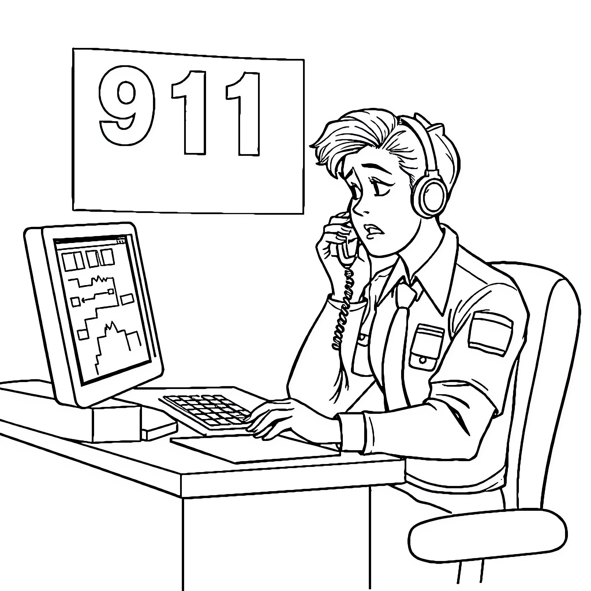 Best Dispatcher Coloring Pages (Free Printable PDF)