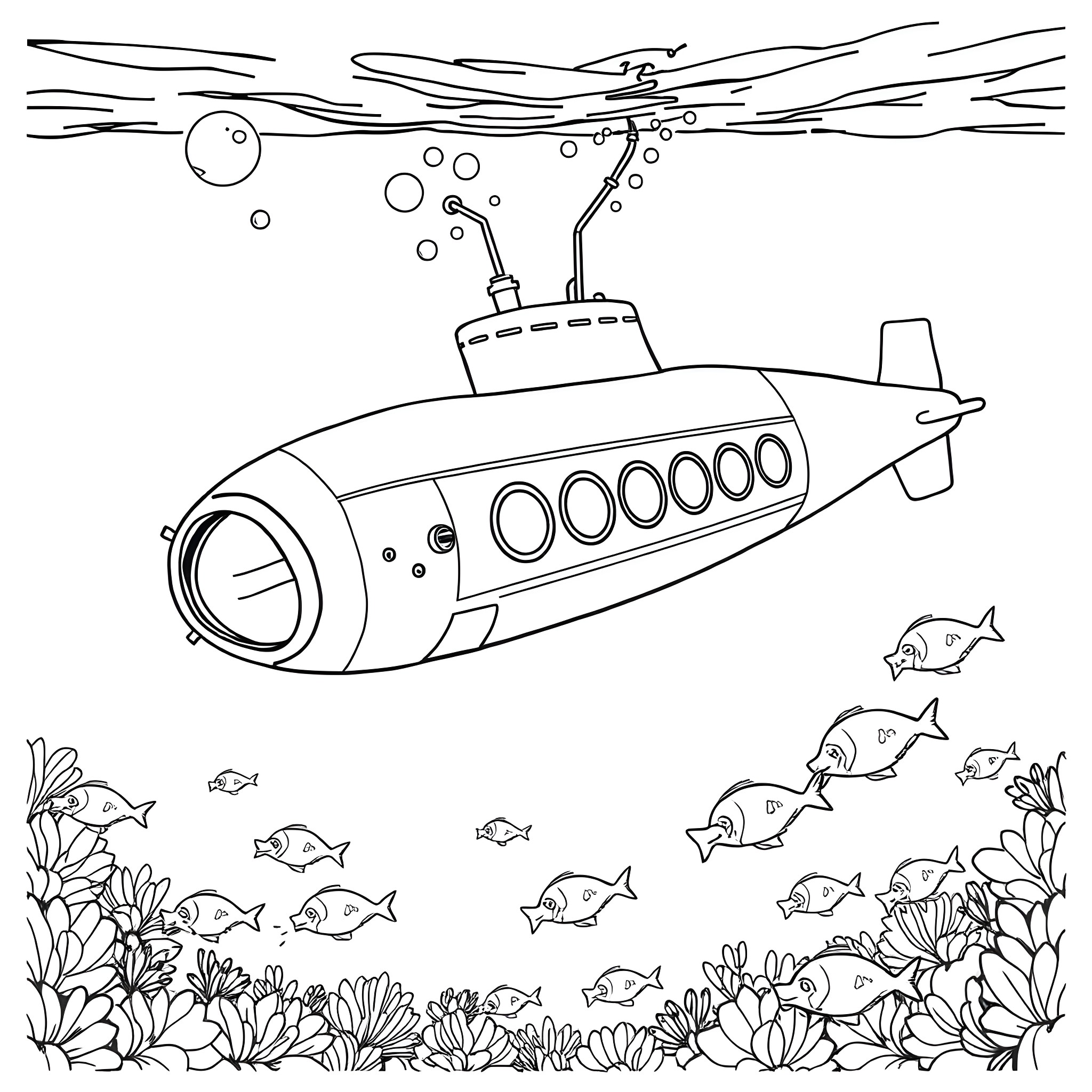 Best Submarine Coloring Pages (Free Printable PDF)