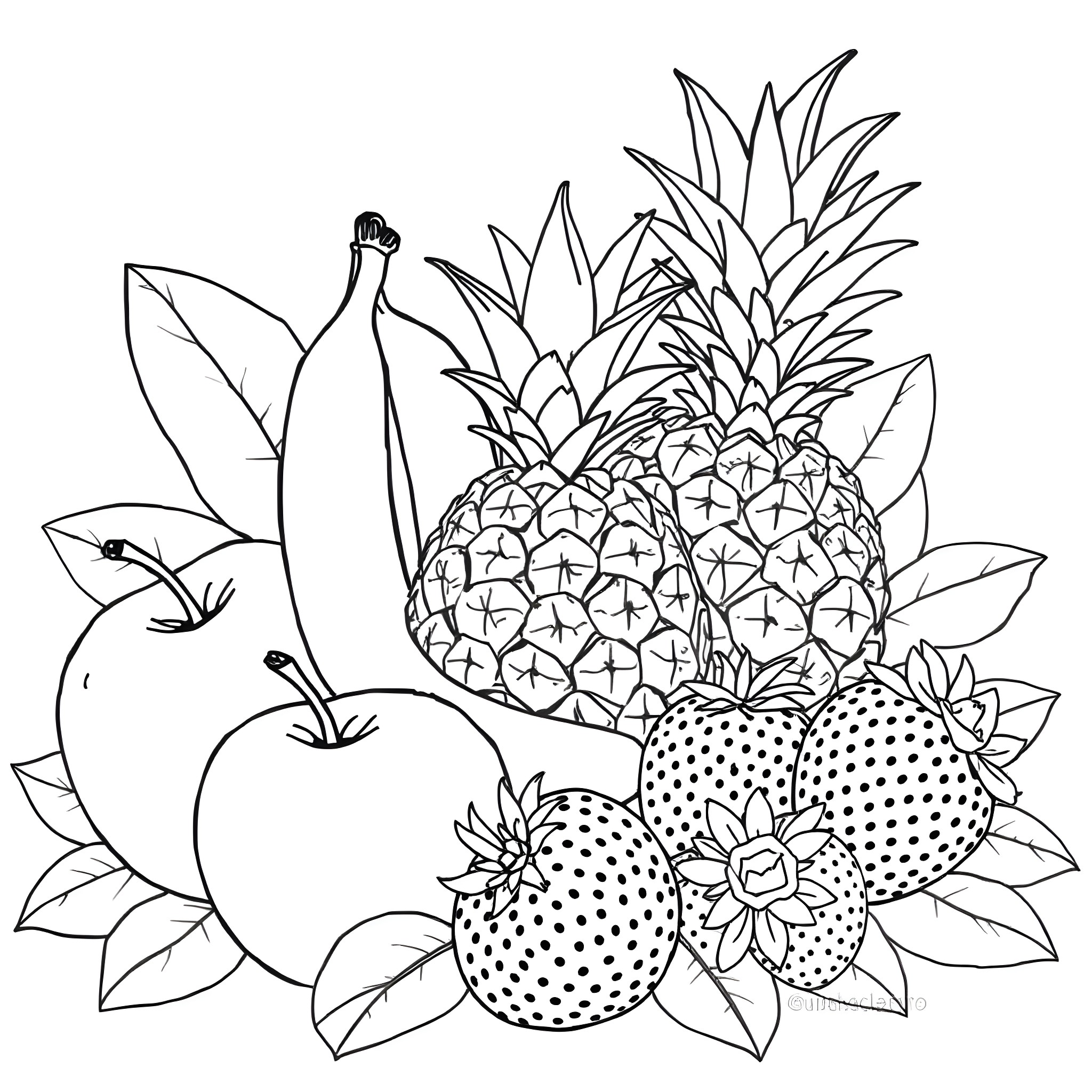 106 Best Fruit Coloring Pages (Free Printable PDFs)