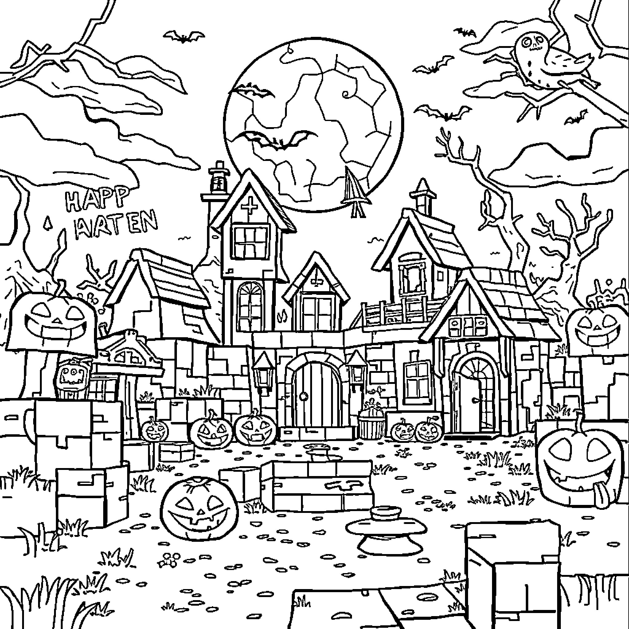 Best Minecraft Halloween Coloring Pages (Free Printable PDF)