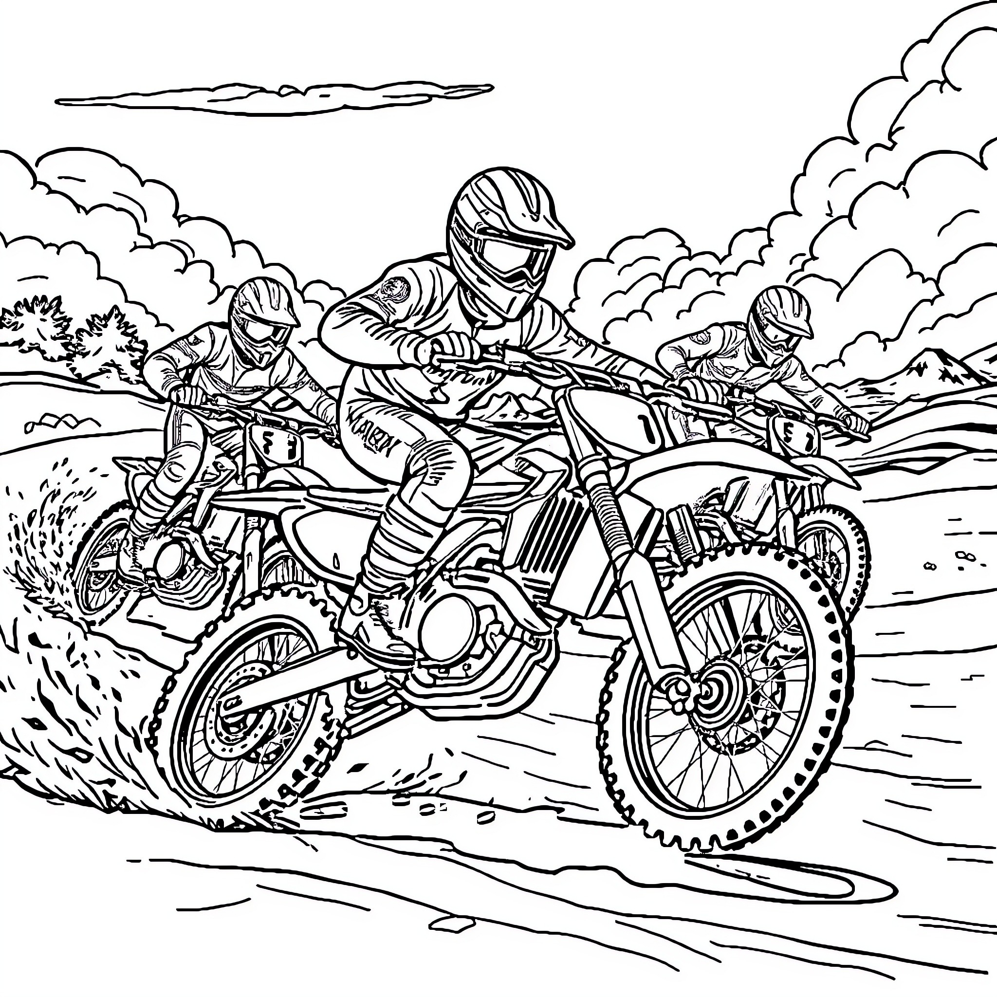 14 Best Motocross Coloring Pages (Free Printable PDFs)