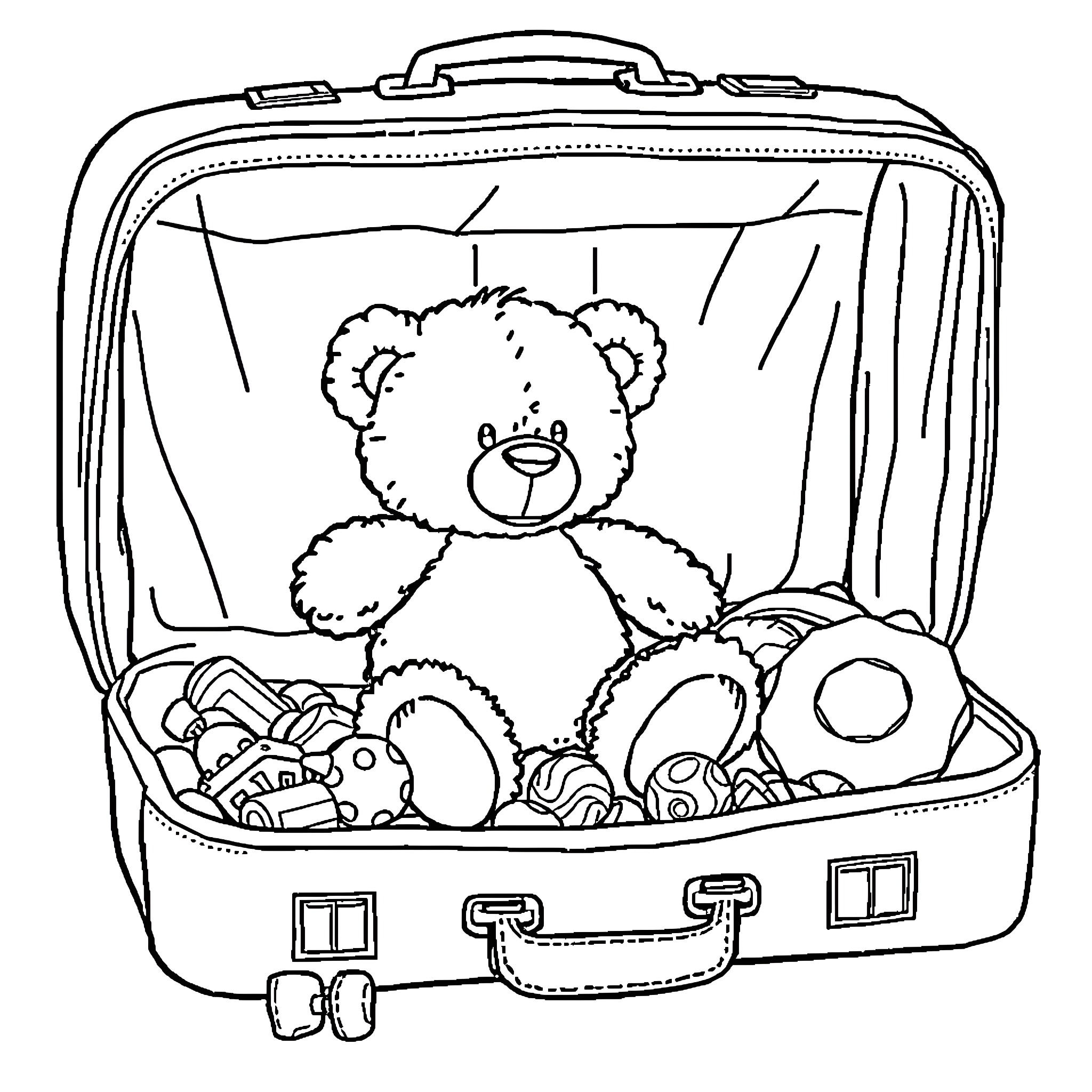 Best Suitcase Coloring Pages (Free Printable PDF)