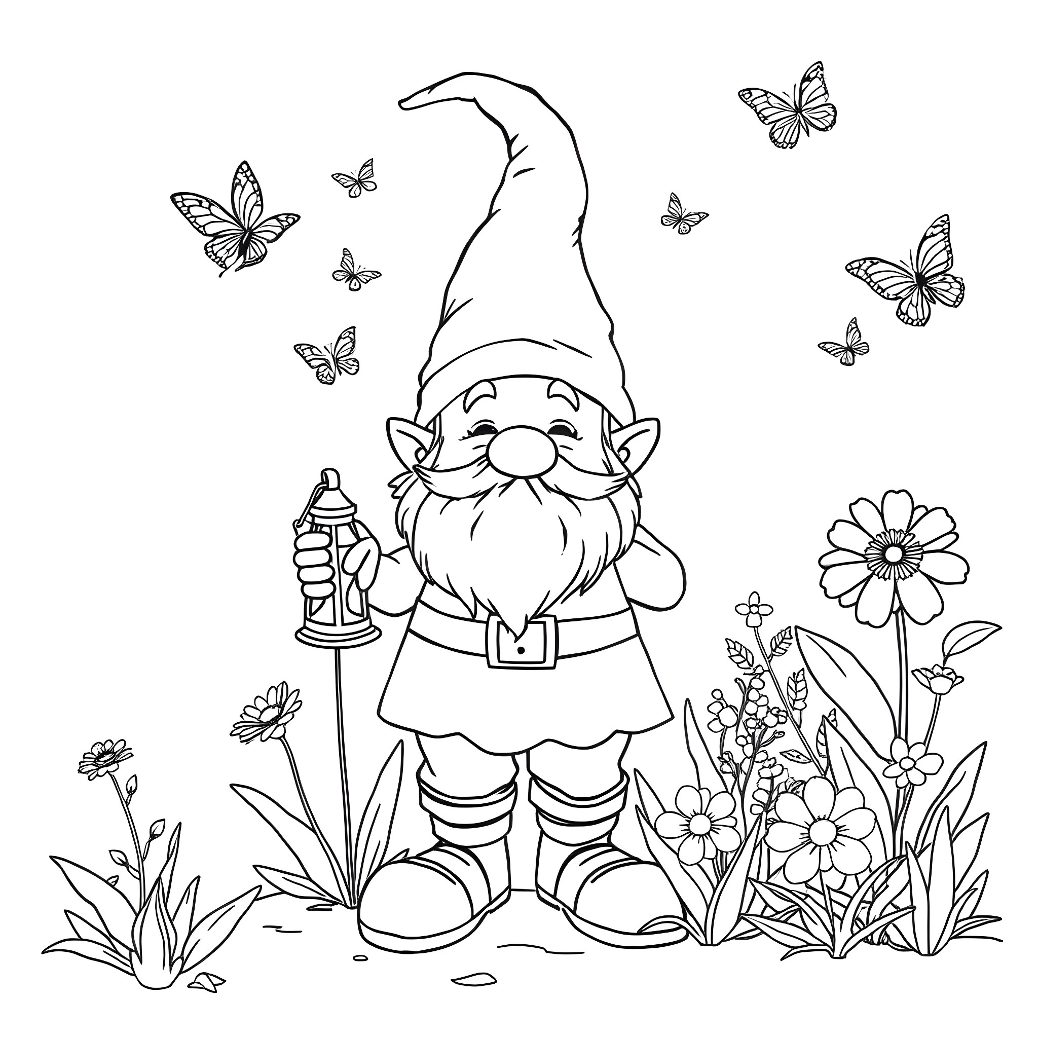 135 Best Gnome Coloring Pages (Free Printable PDFs)