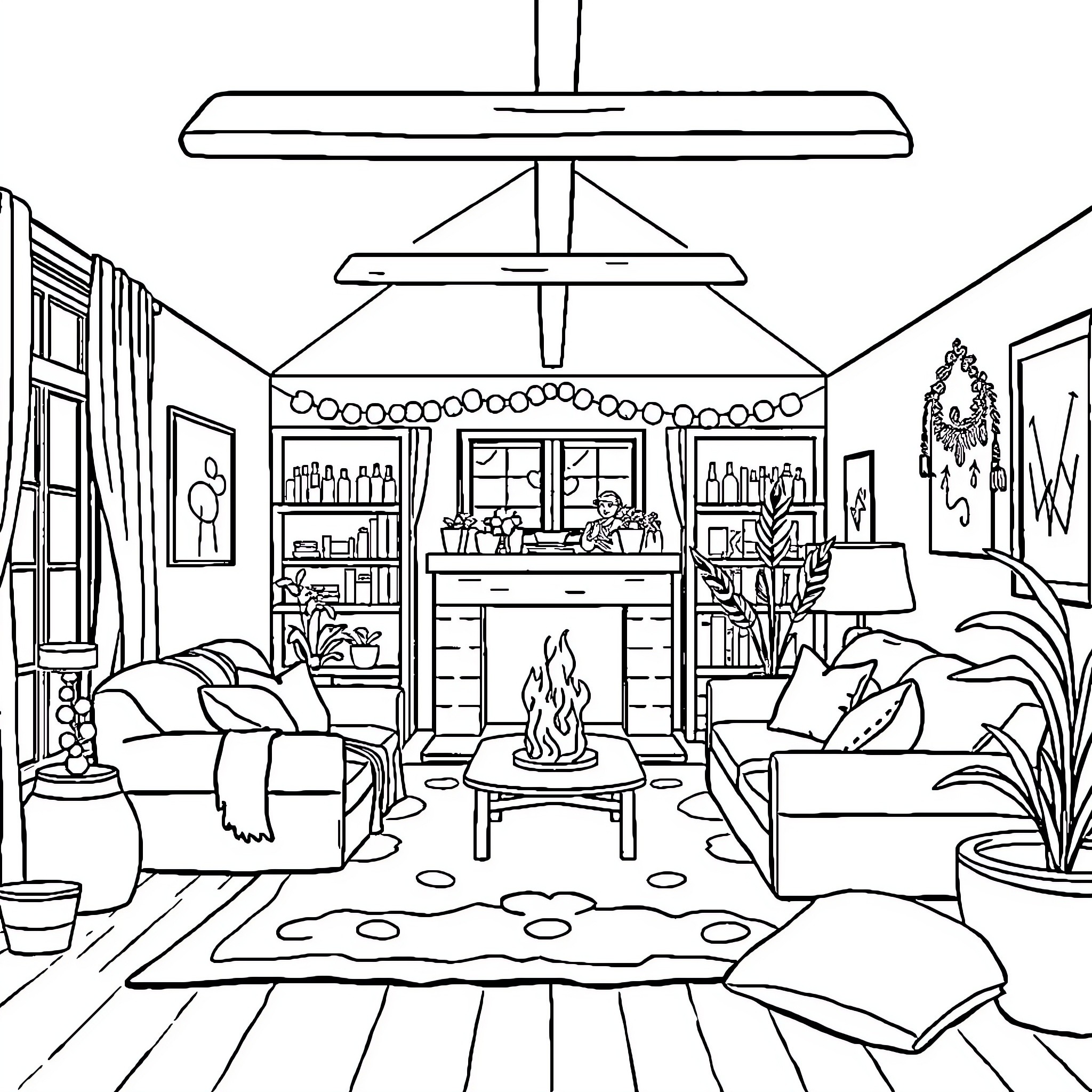 Best Room Coloring Pages (Free Printable PDF)