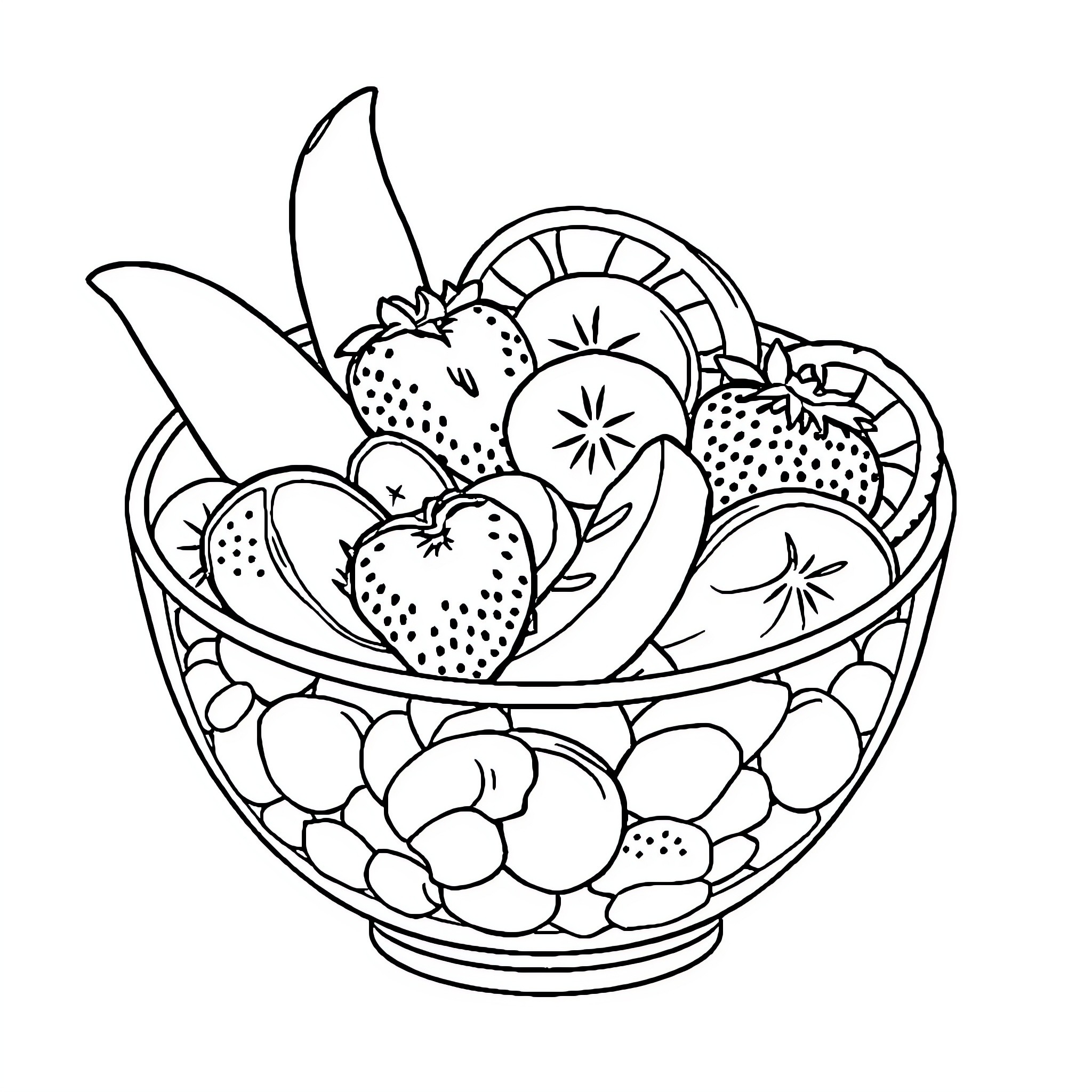 Best Fruit Coloring Pages (Free Printable PDF)