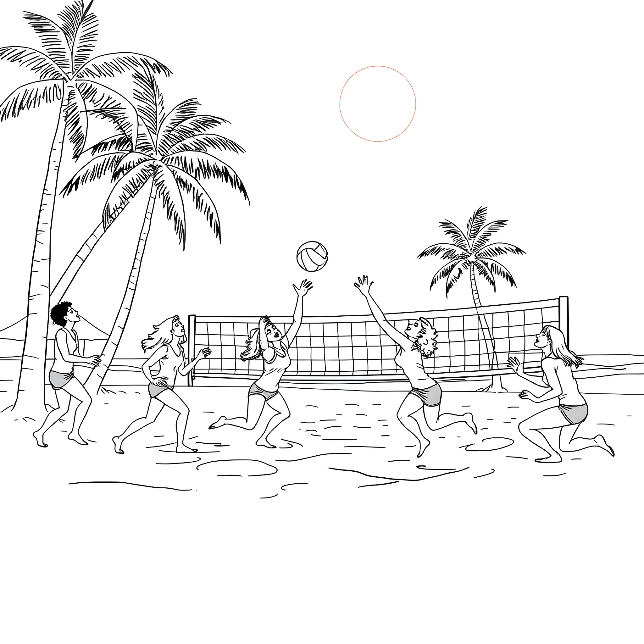 Best Volleyball Coloring Pages (Free Printable PDF)