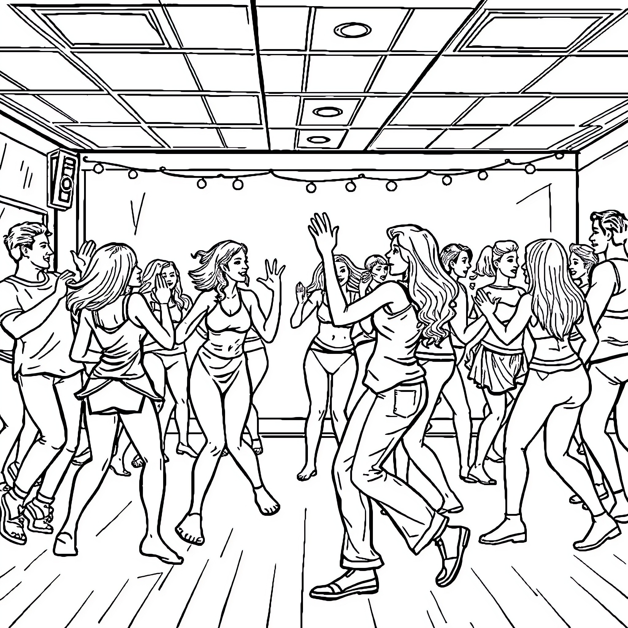 Best Zumba Coloring Pages (Free Printable PDF)