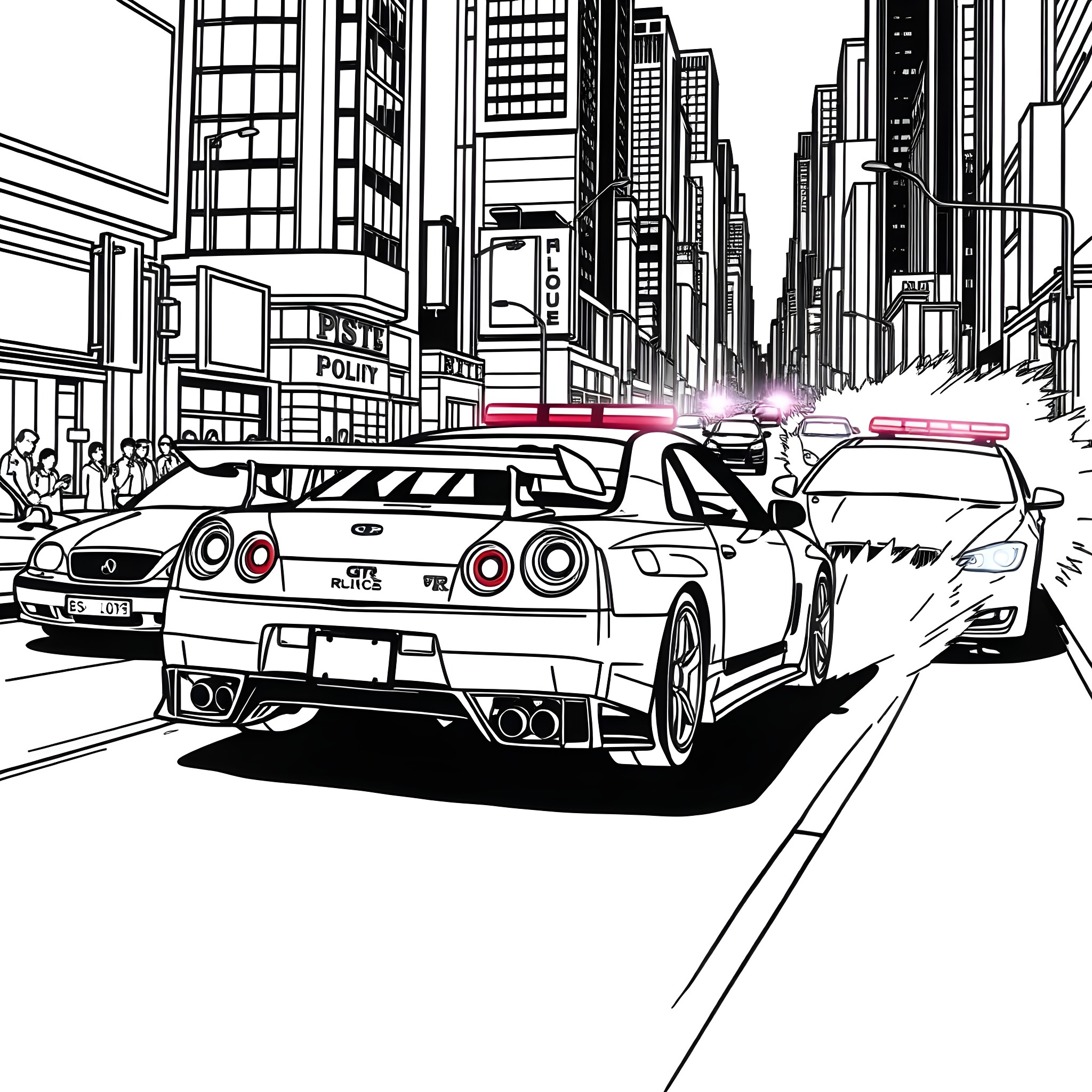 Best Nissan GTR Coloring Pages (Free Printable PDF)