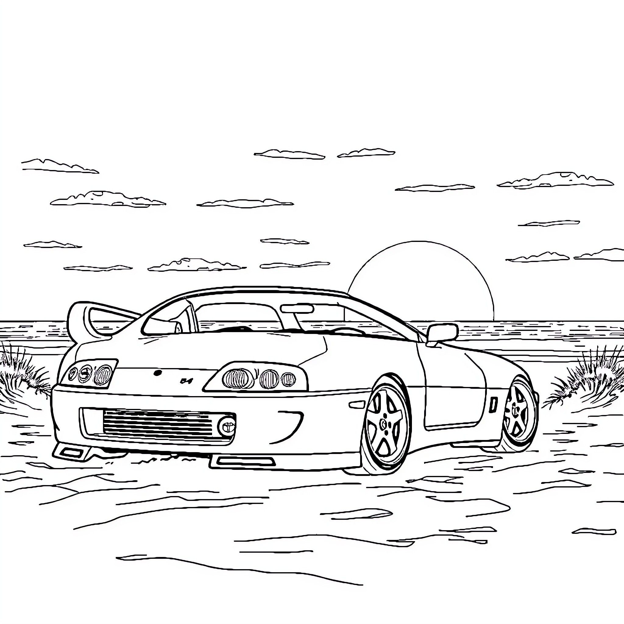 Best Toyota Supra Coloring Pages (Free Printable PDF)