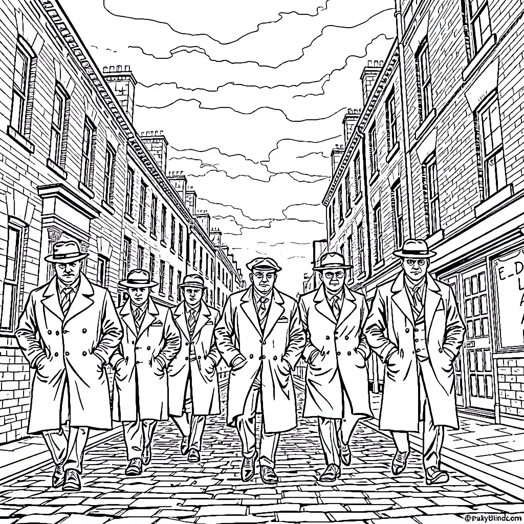 1 Best Peaky Blinders Coloring Pages (Free Printable PDFs)