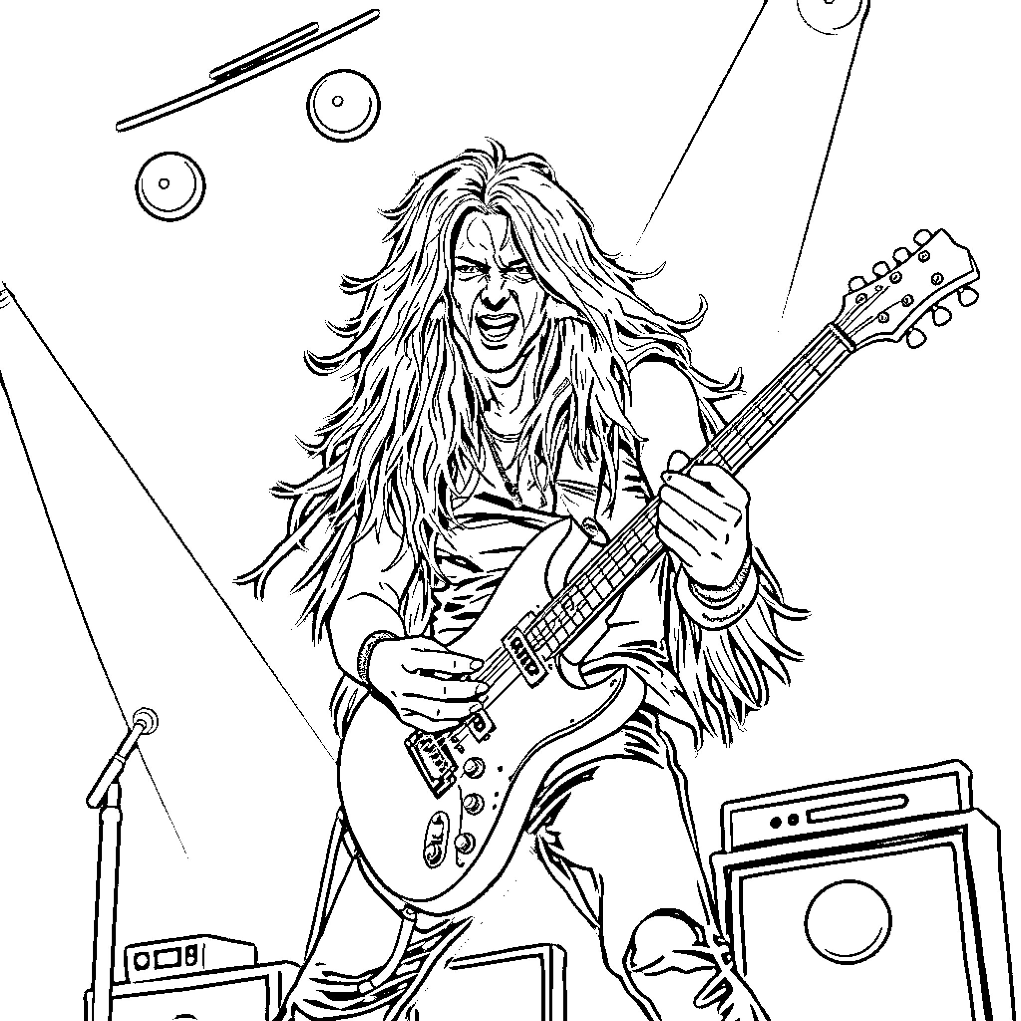 Best Rockstar Coloring Pages (Free Printable PDF)