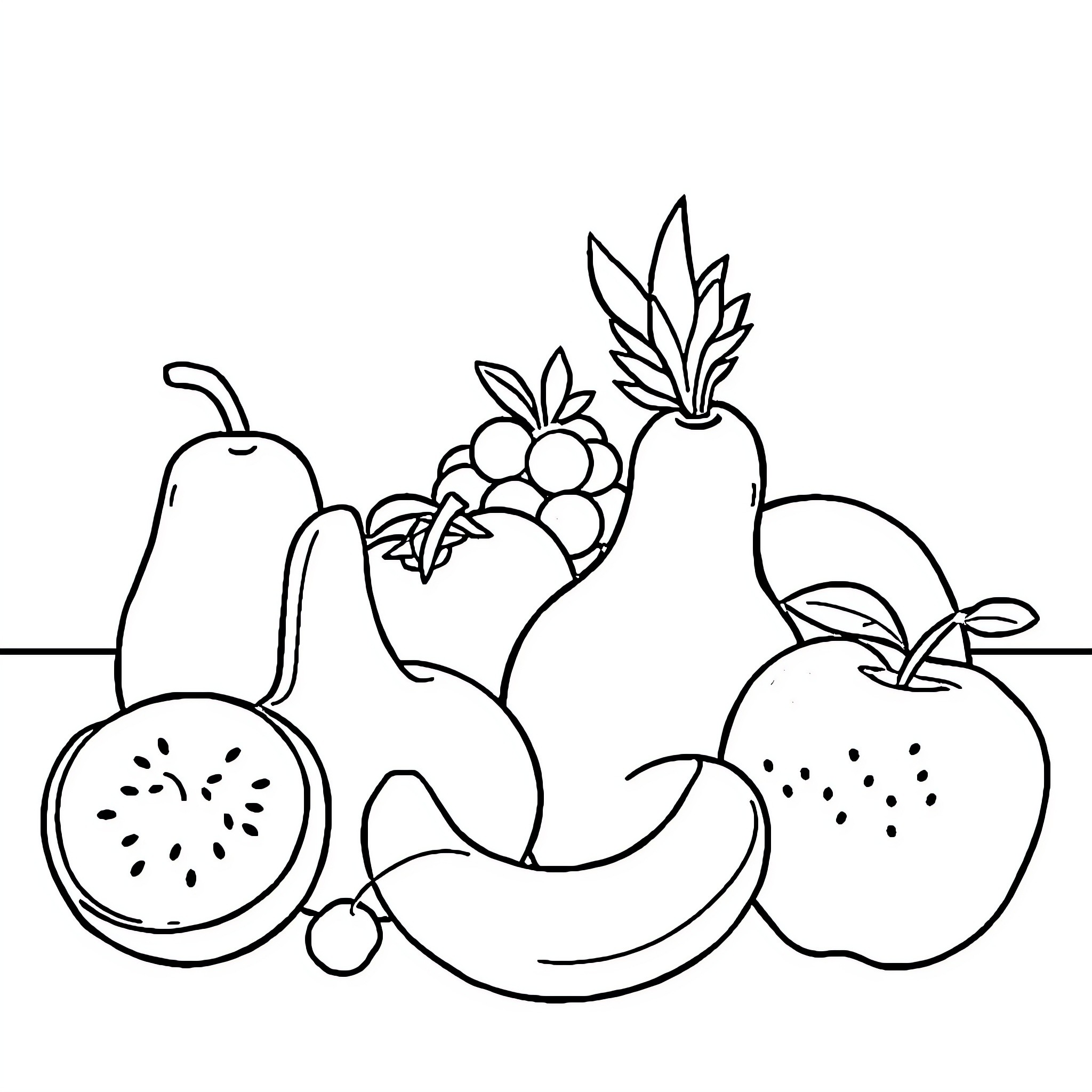 Best Fruit Coloring Pages (Free Printable PDF)