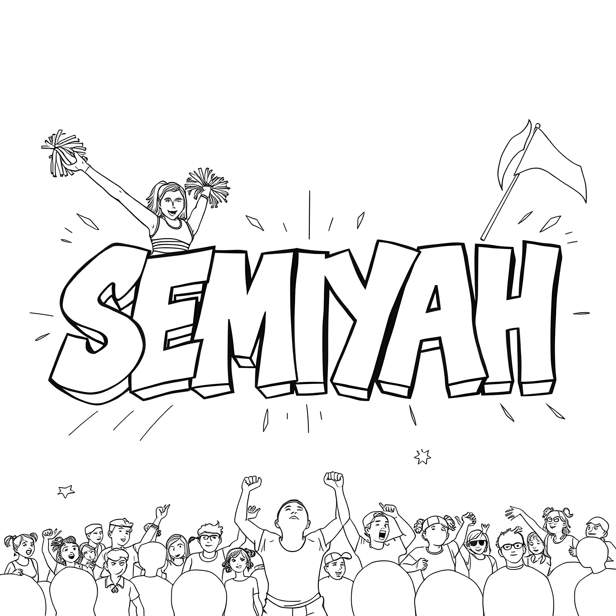 Best Cheerleader Coloring Pages (Free Printable PDF)