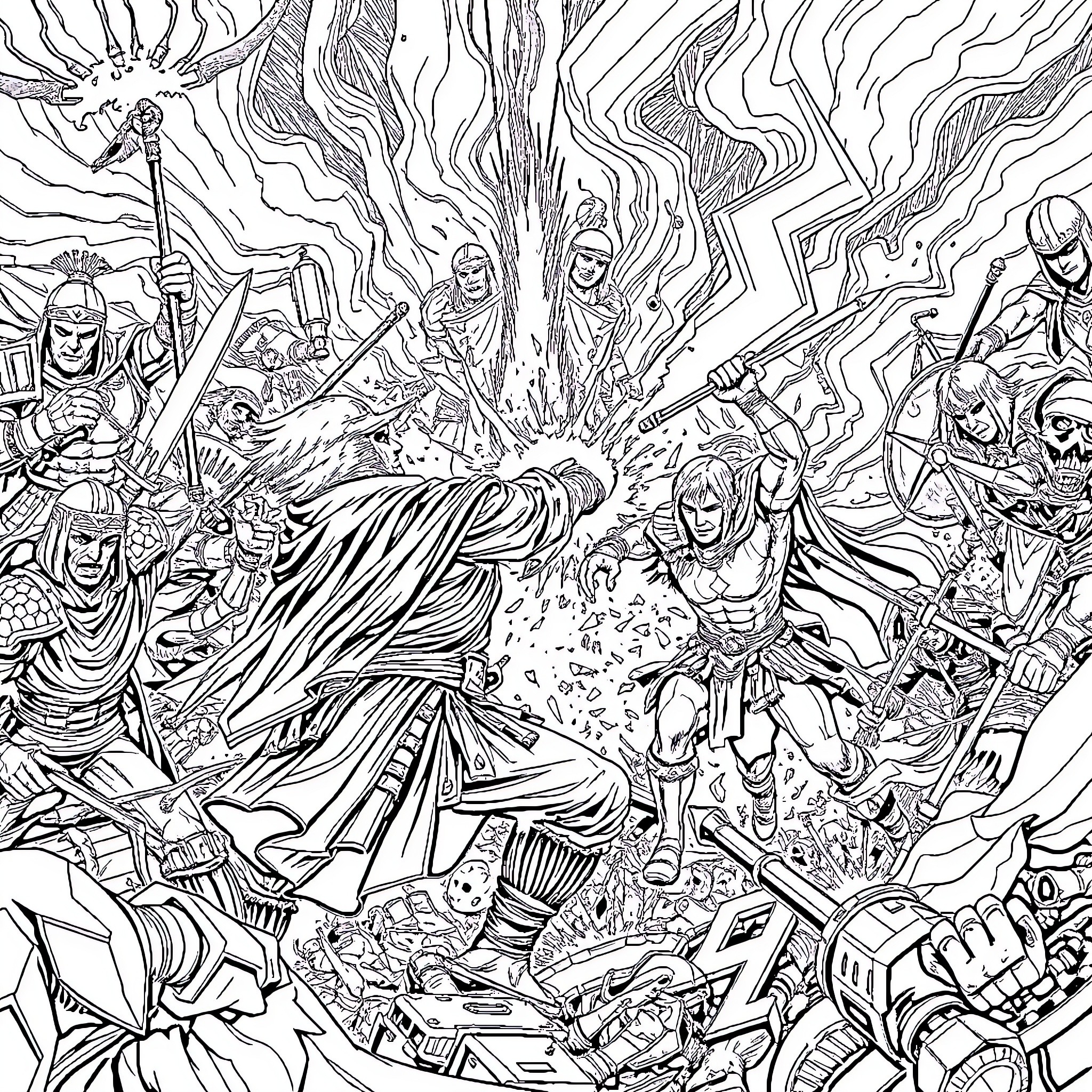 Best Battle Coloring Pages (Free Printable PDF)