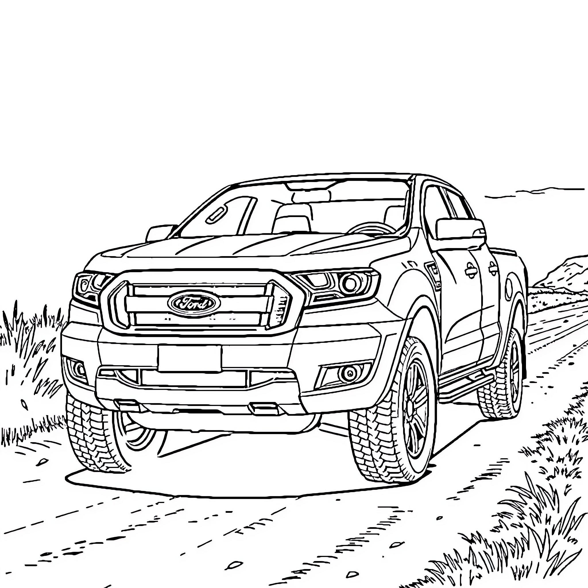 Best Ford Ranger Coloring Pages (Free Printable PDF)