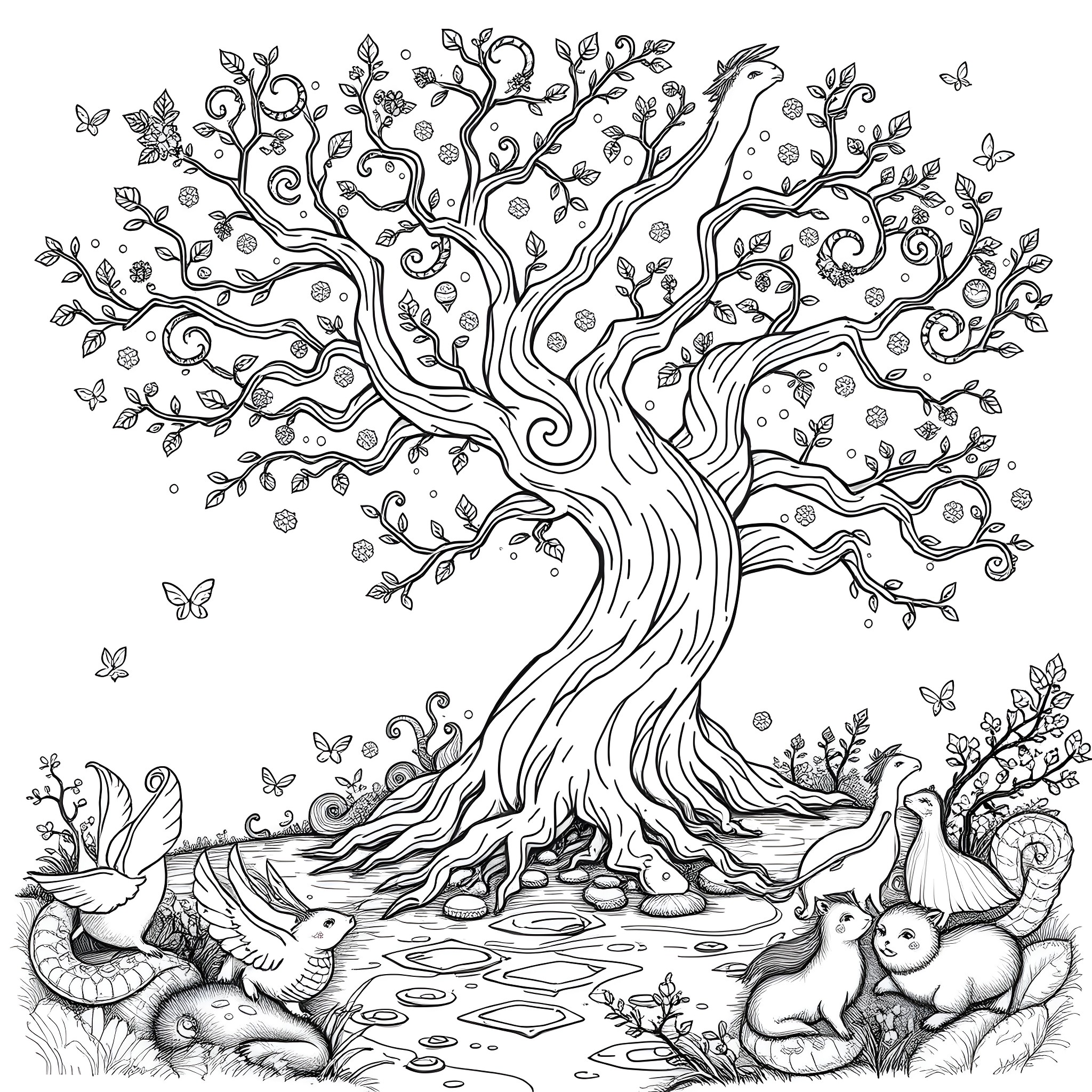 49 Best Tree Coloring Pages (Free Printable PDFs)