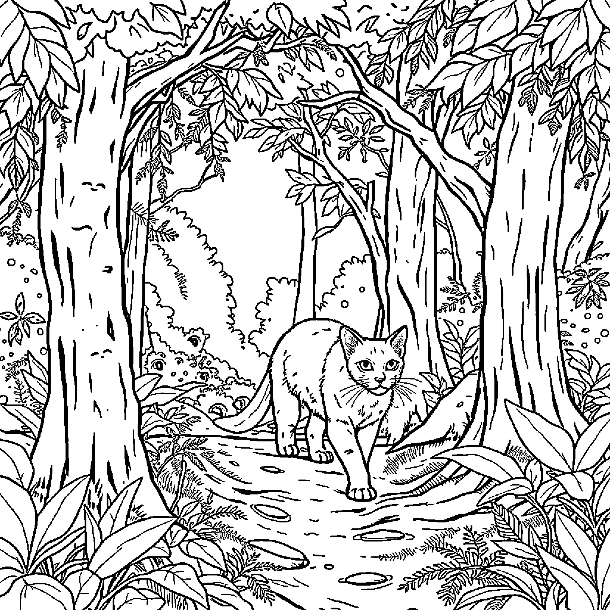 Best Wild Cat Coloring Pages (Free Printable PDF)