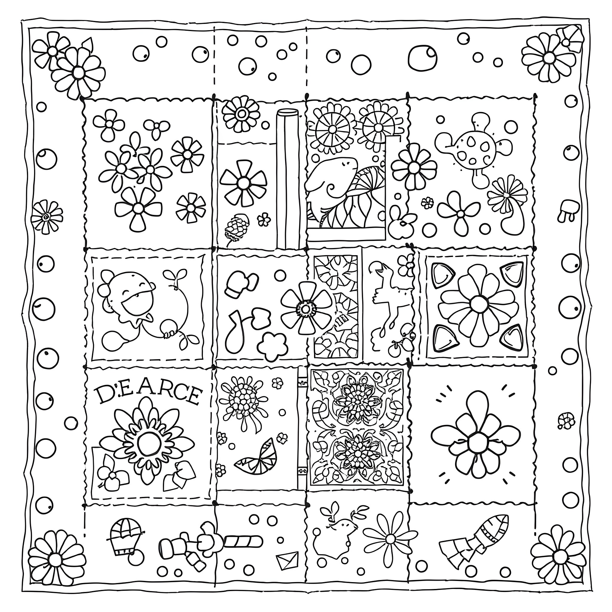 120 Best Patchwork Coloring Pages (Free Printable PDFs)