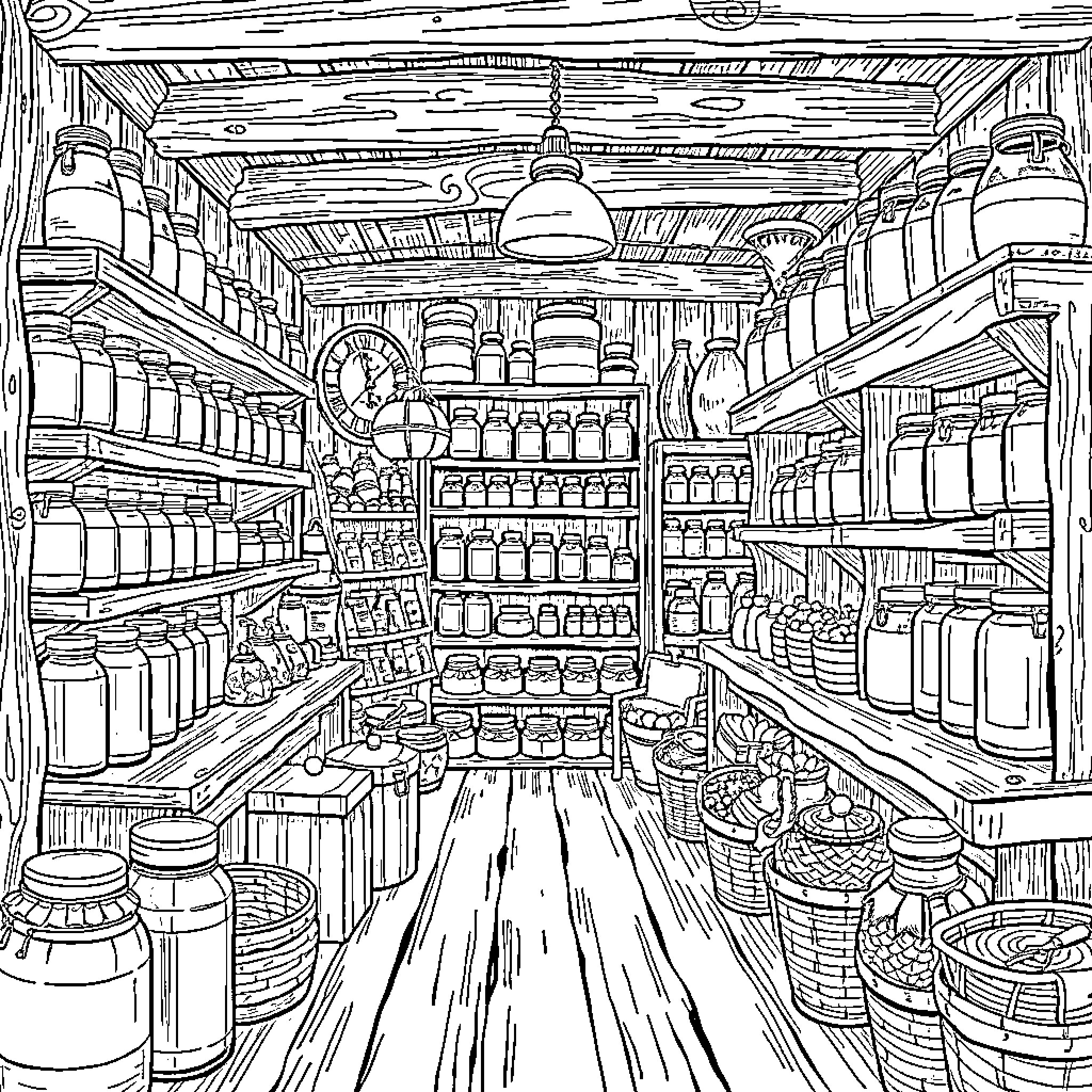 Best Country Store Coloring Pages (Free Printable PDF)