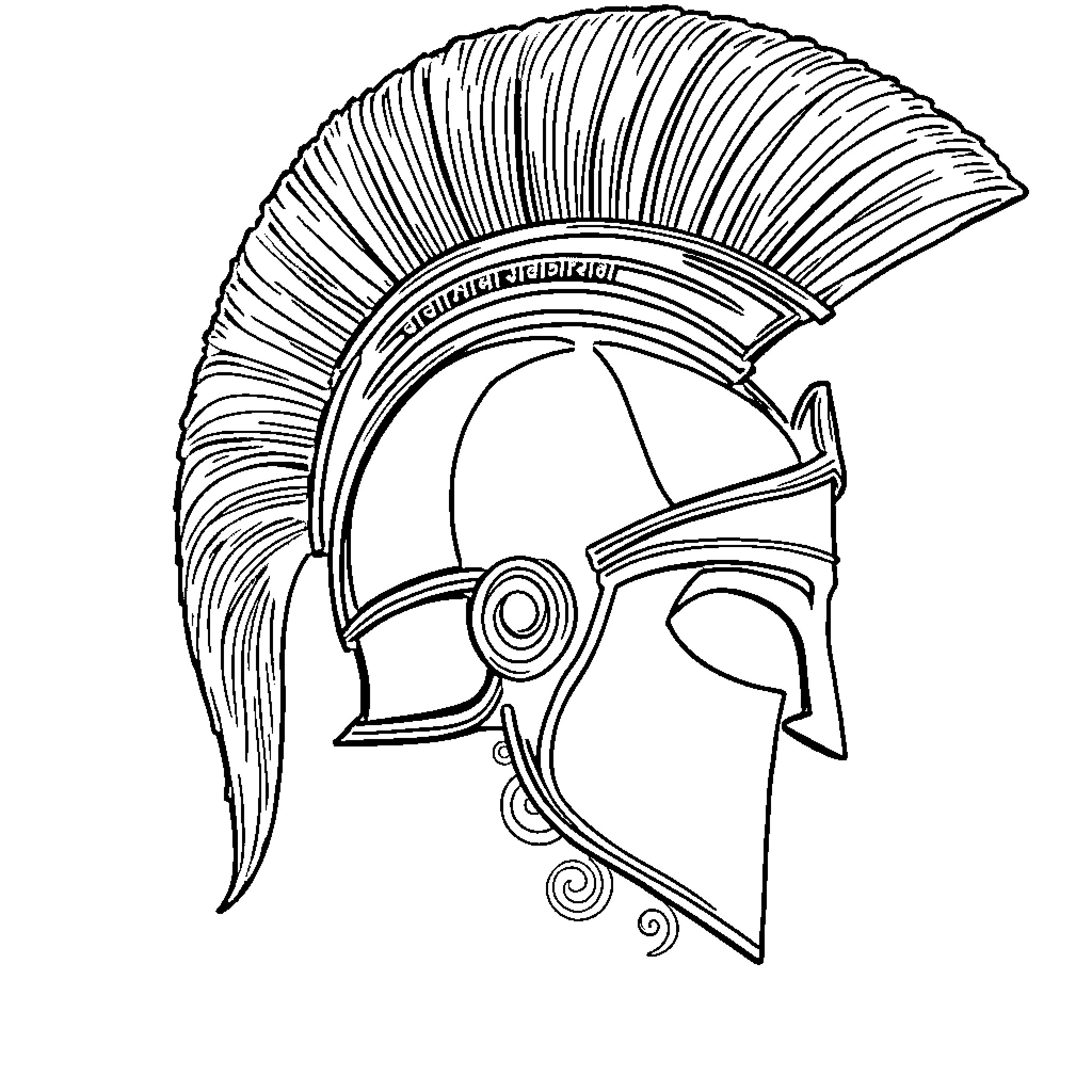 Best Spartan Helmet Coloring Pages (Free Printable PDF)